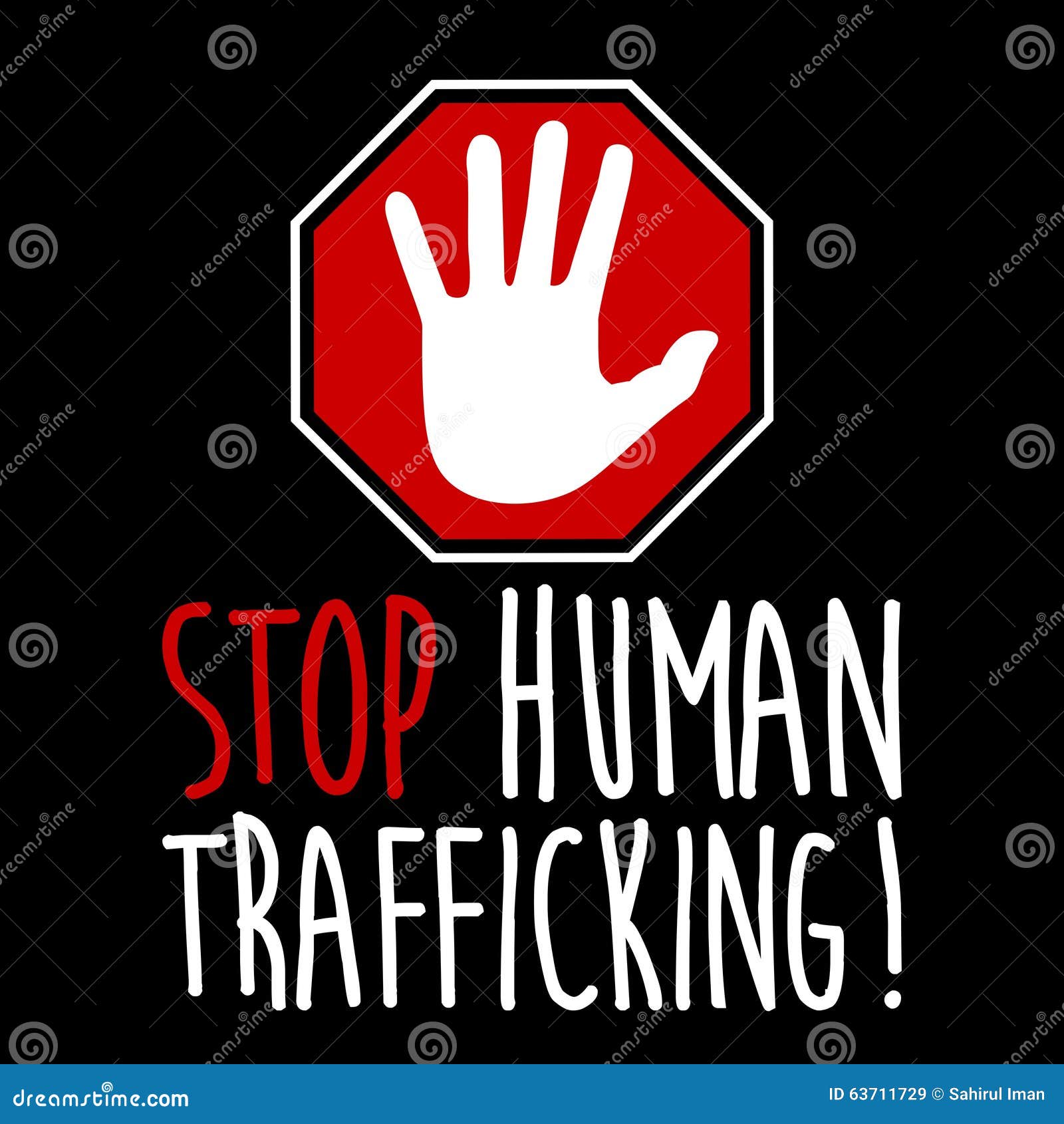 Human Trafficking Vector Template Stock Vector - Illustration of ...