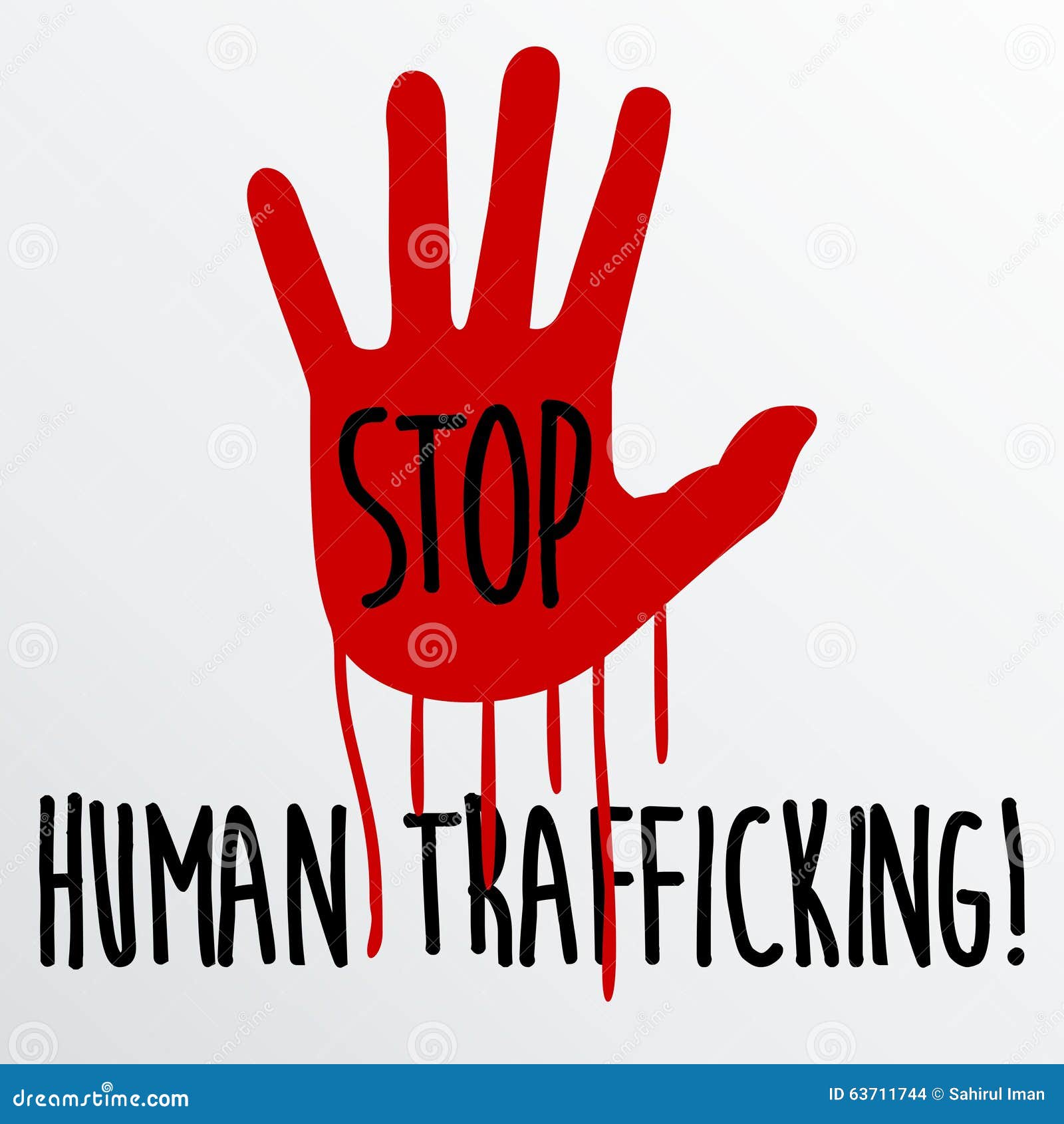 Human Trafficking Vector Template Stock Vector - Illustration of people ...