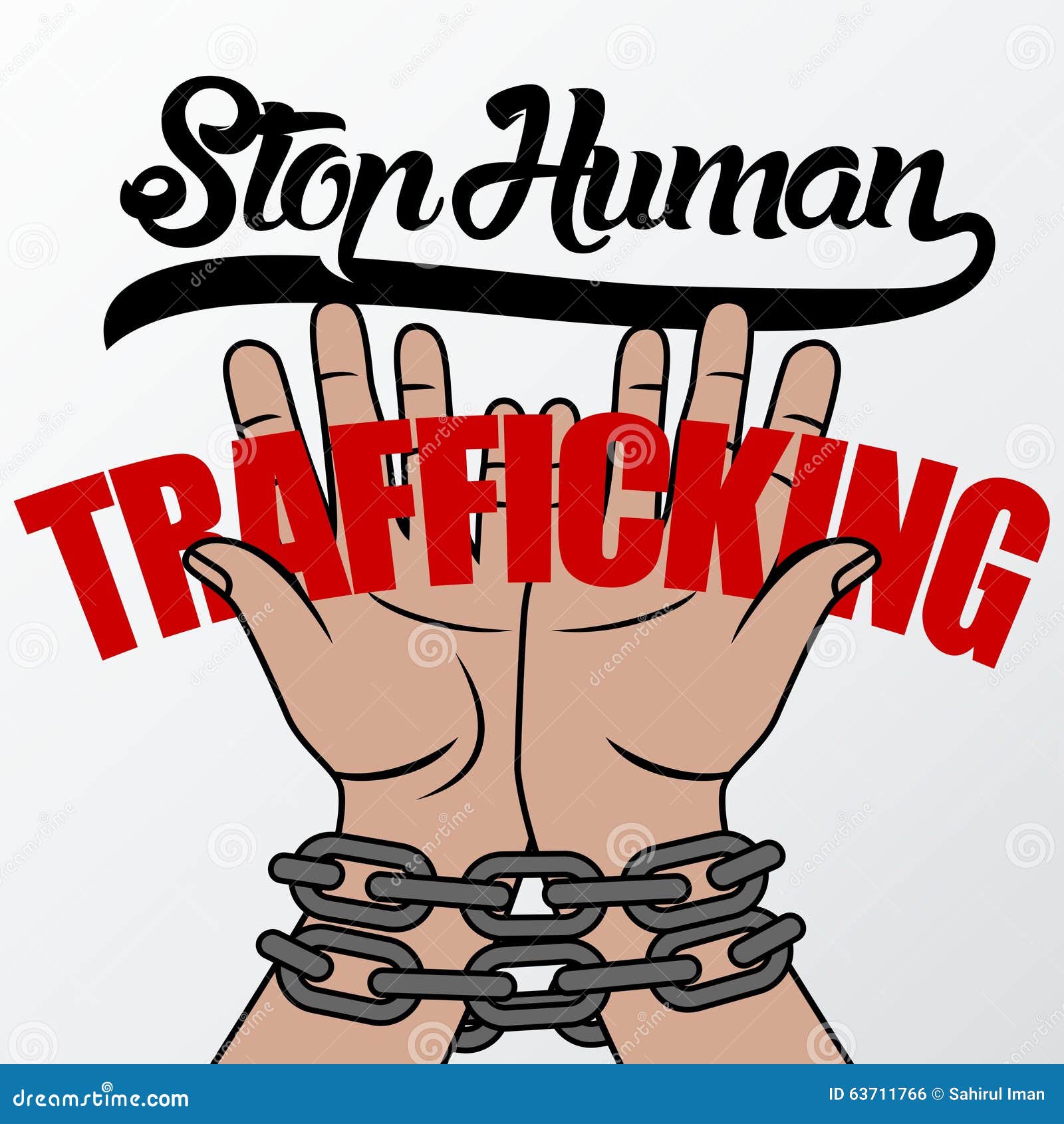 Human Trafficking Vector Template Stock Vector - Illustration of adult ...