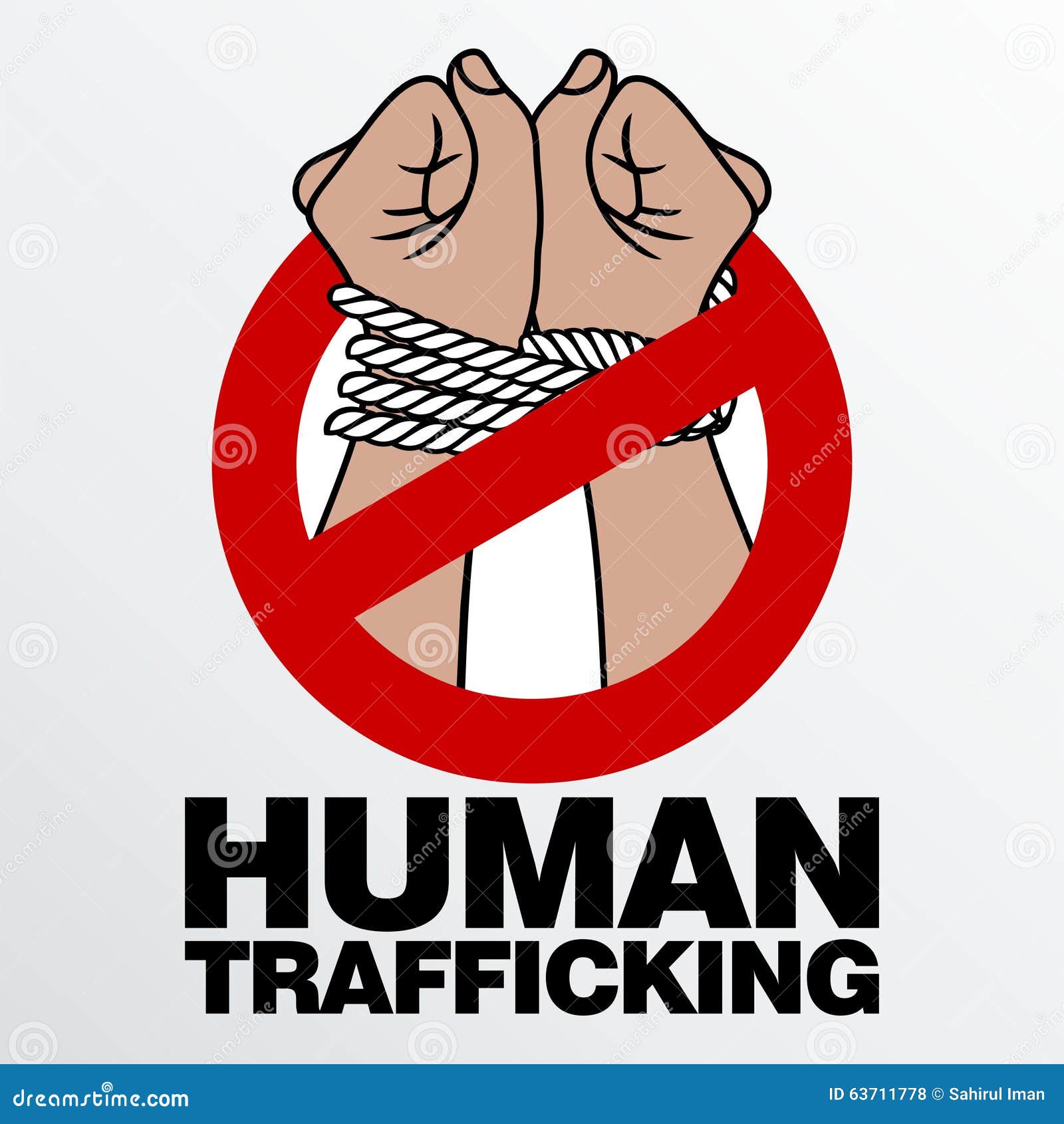 Human Trafficking Vector Template Stock Vector - Illustration of civil ...