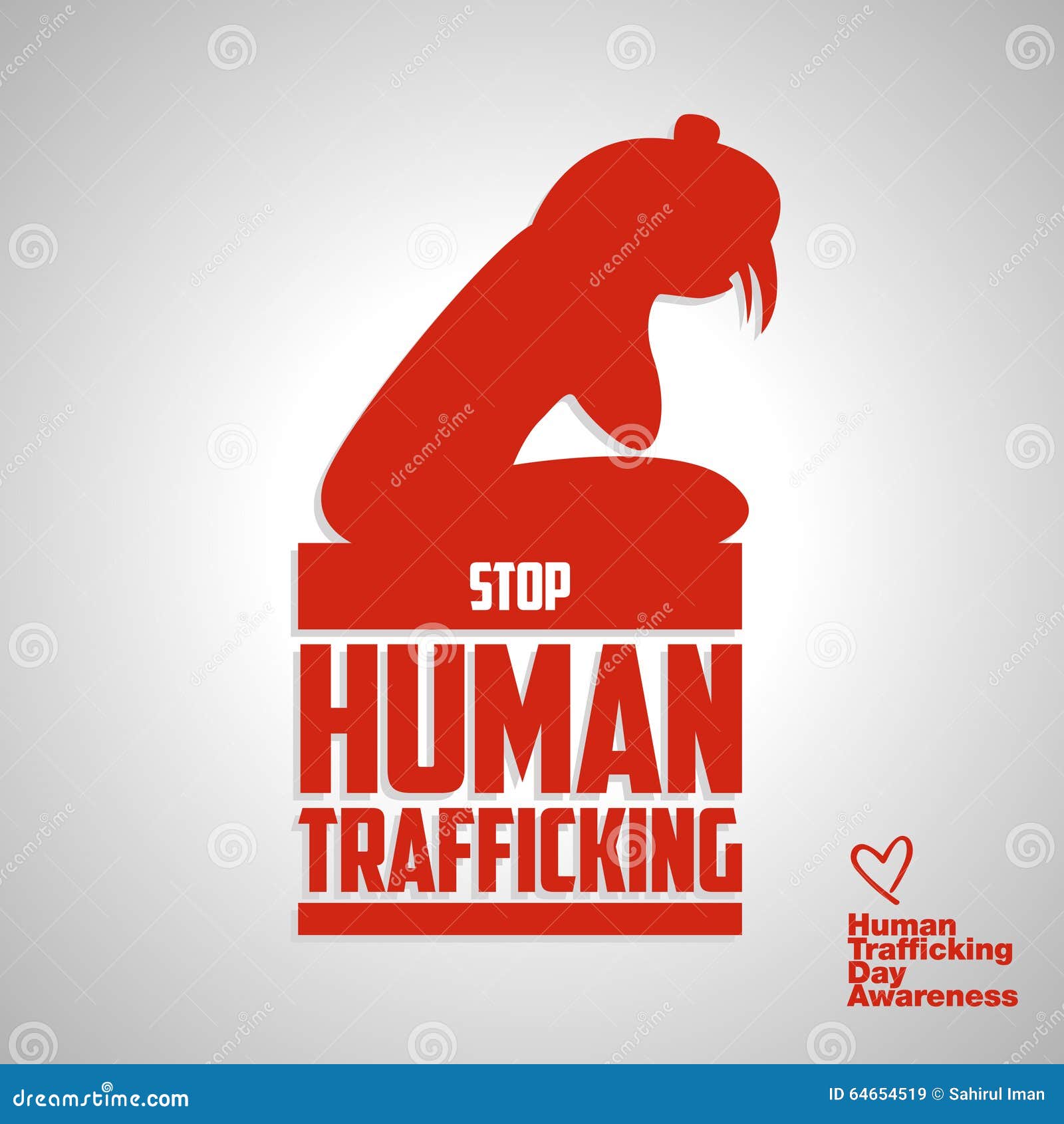 Human Trafficking Vector Template Stock Illustration - Illustration of ...