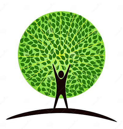 Human tree stock vector. Illustration of person, harmony - 12884351