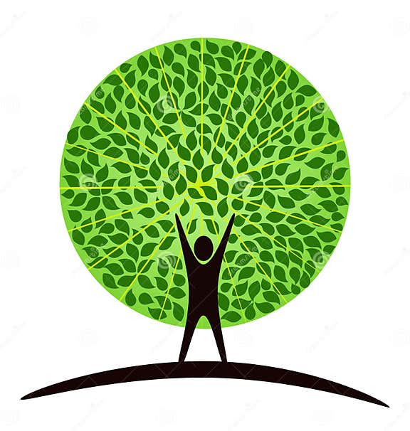 Human tree stock vector. Illustration of person, harmony - 12884351