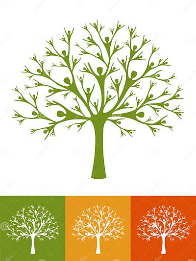 Human tree stock vector. Illustration of community, assistance - 28303494