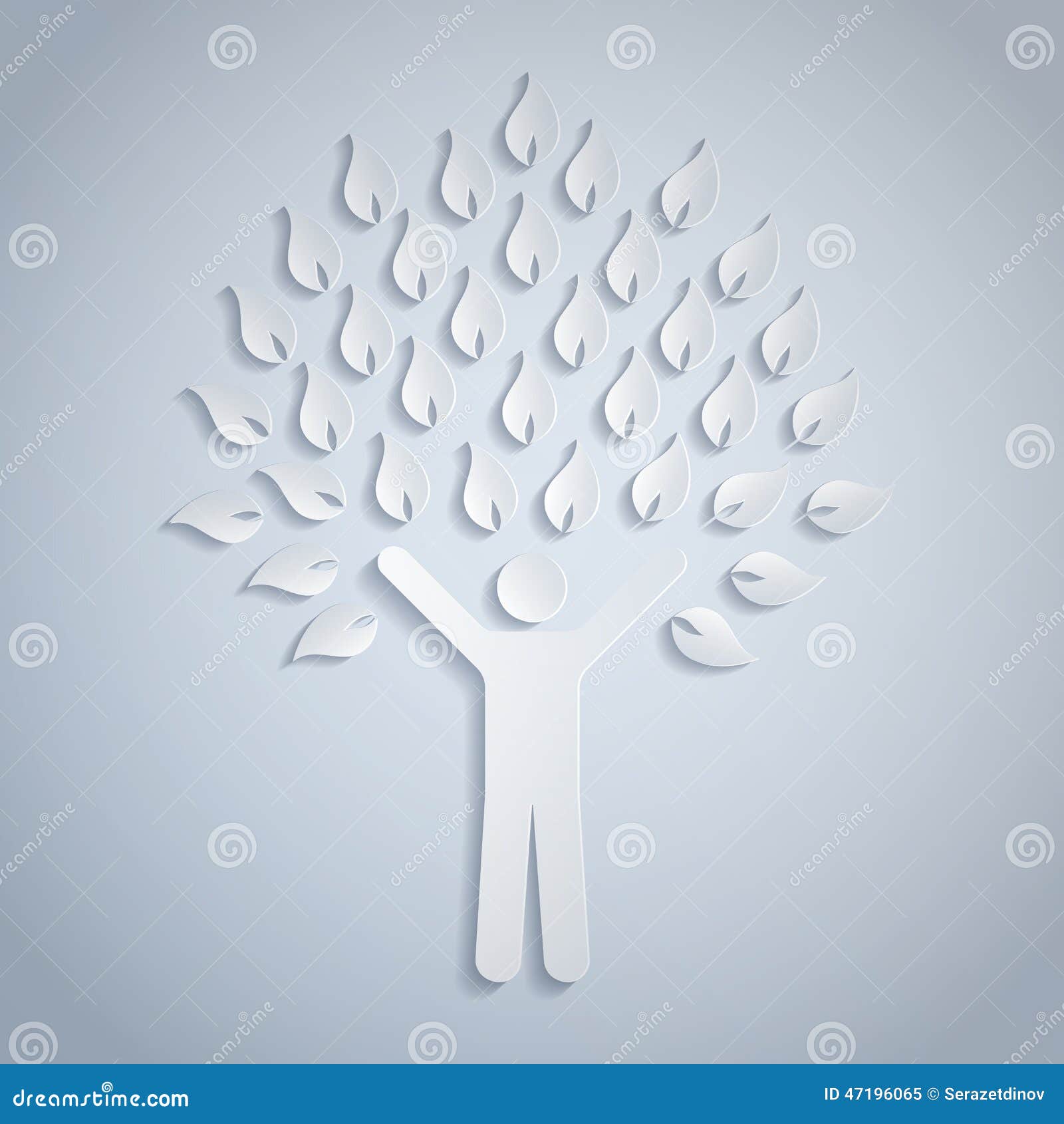 Human tree stock vector. Illustration of healthy, ecology - 47196065