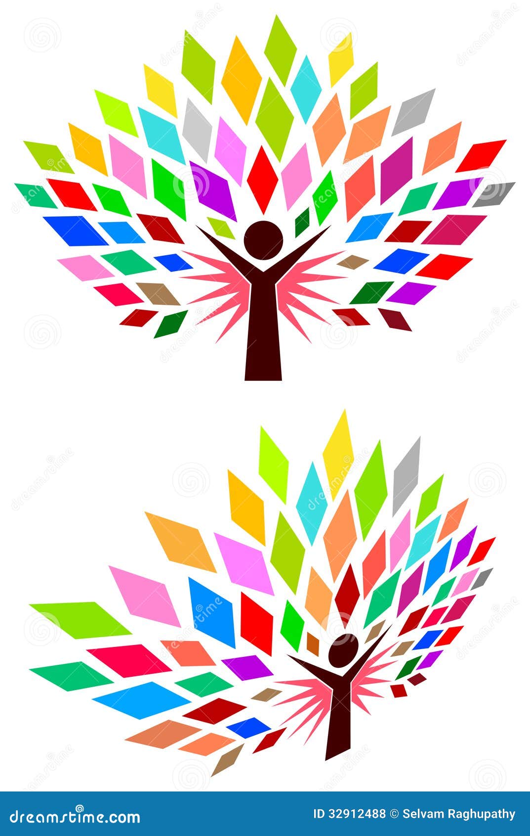 Human Tree Vector Logo | CartoonDealer.com #223739874
