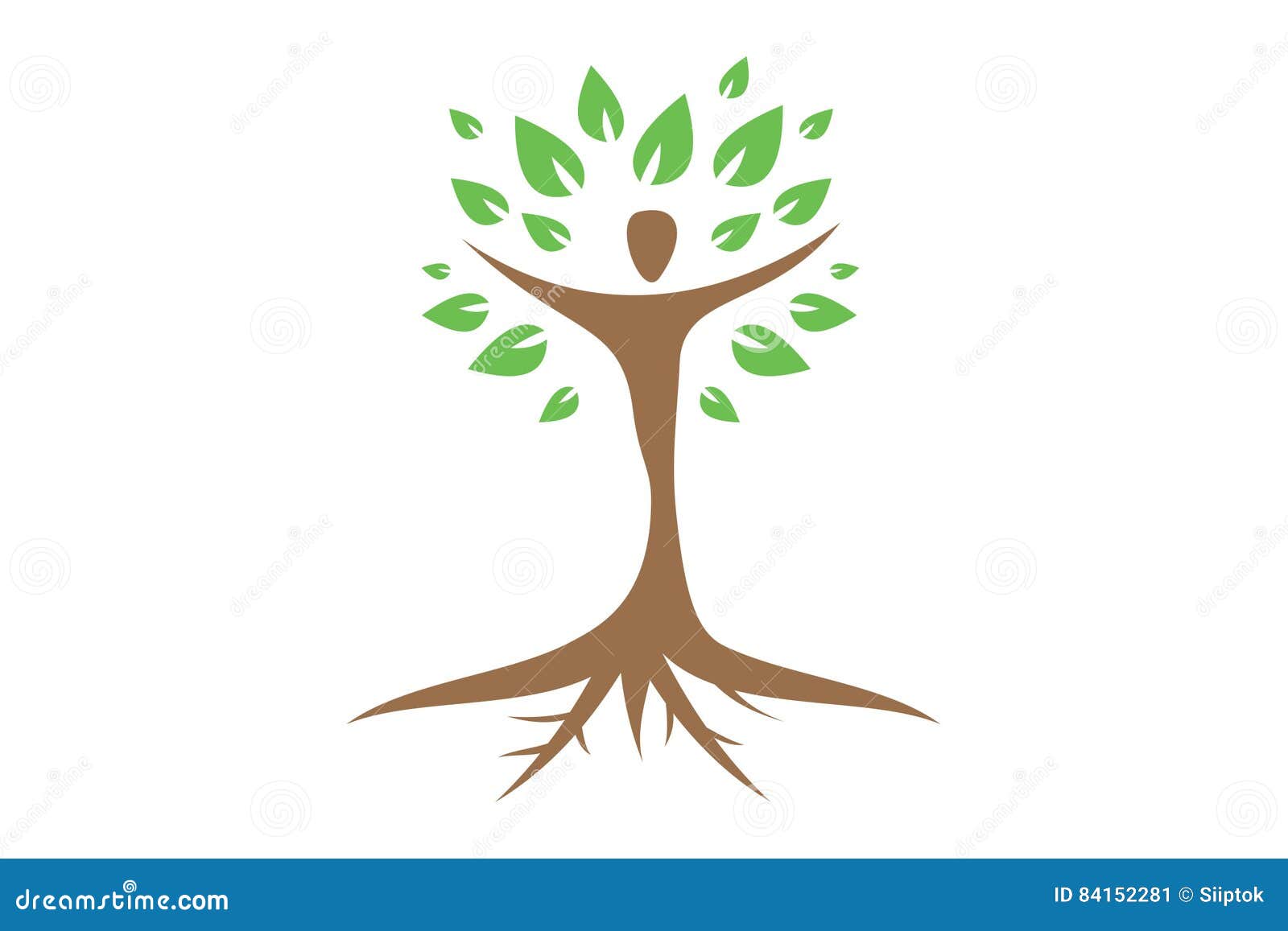 Human tree logo stock vector. Illustration of brand, environment - 84152281