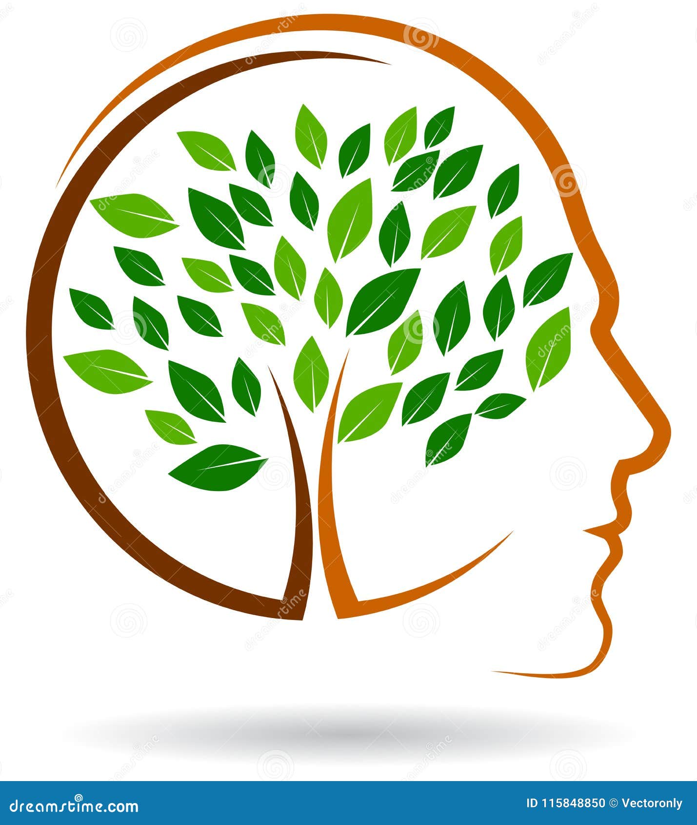 Brain tree logo stock vector. Illustration of innovation - 115848850