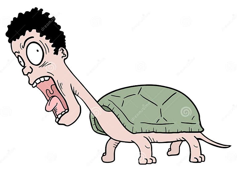 Human turtle stock vector. Illustration of hard, juvenile - 37985734