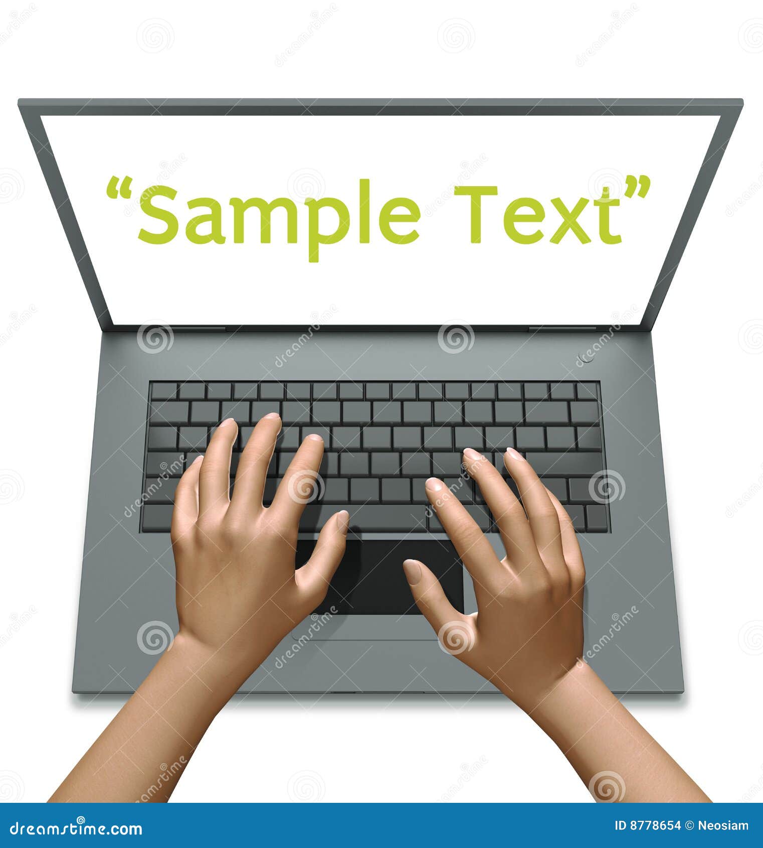 Typing On Keyboard And Mouse Vector Illustration | CartoonDealer.com ...