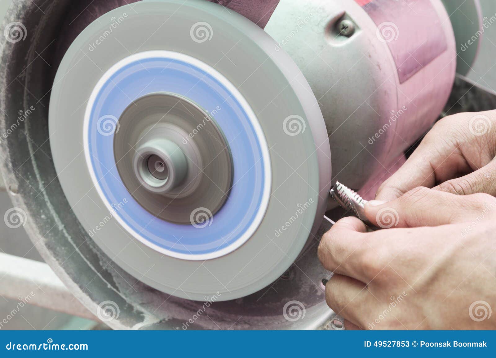 Human Use Grinding Machine Sharpened Cutting Tool Stock Image - Image ...