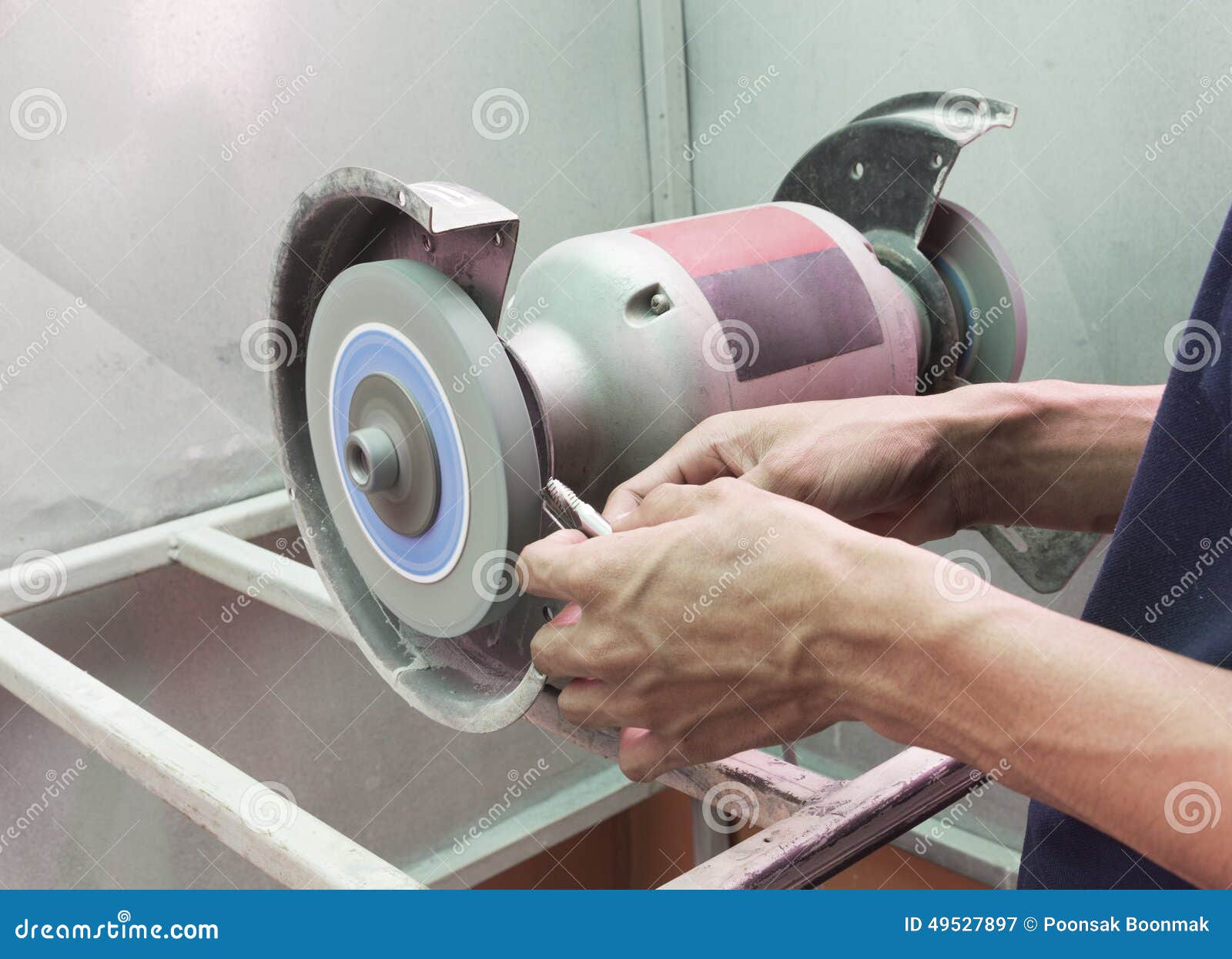 Human Use Grinding Machine Sharpened Cutting Tool Stock Image - Image ...