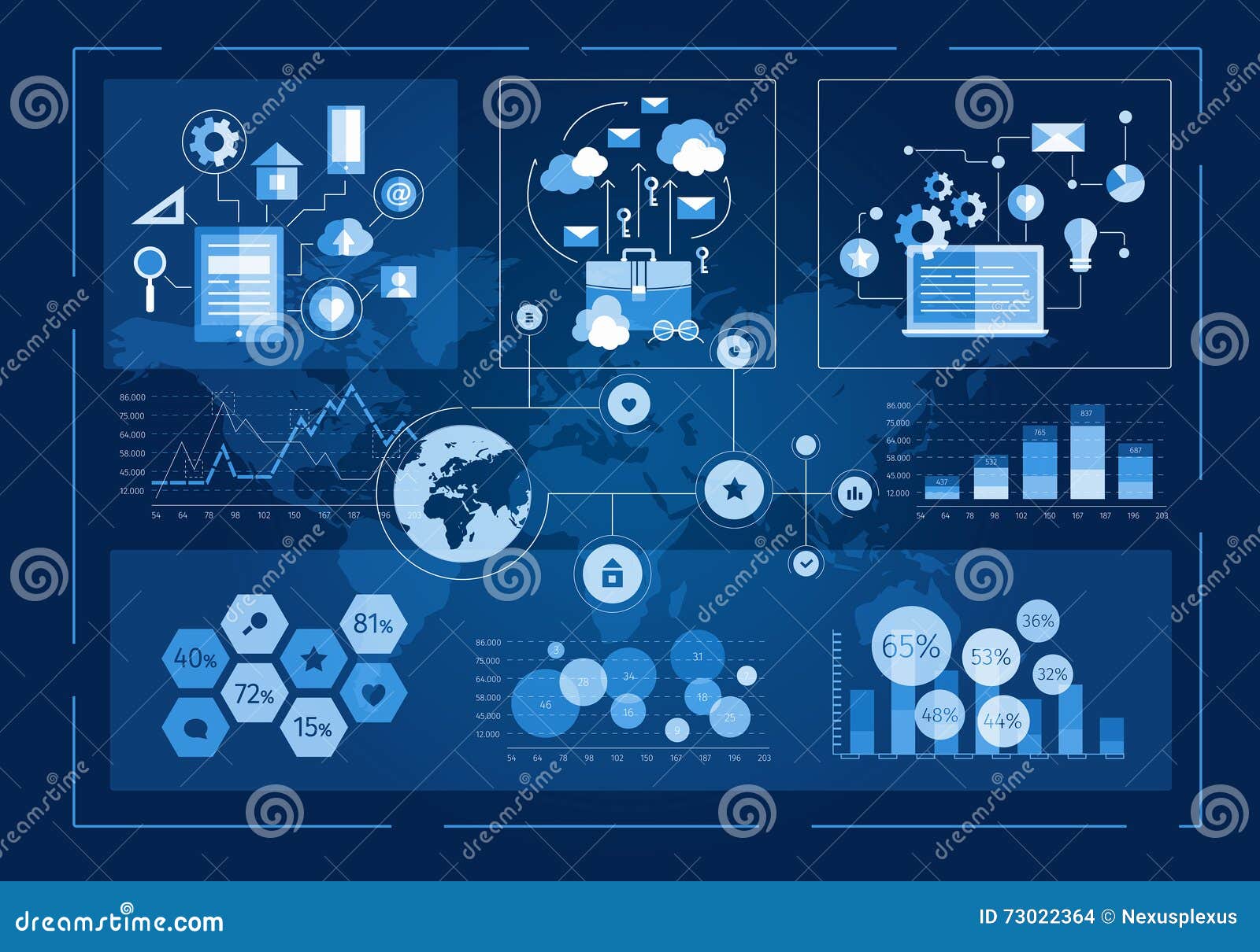 Human user display stock illustration. Illustration of information ...