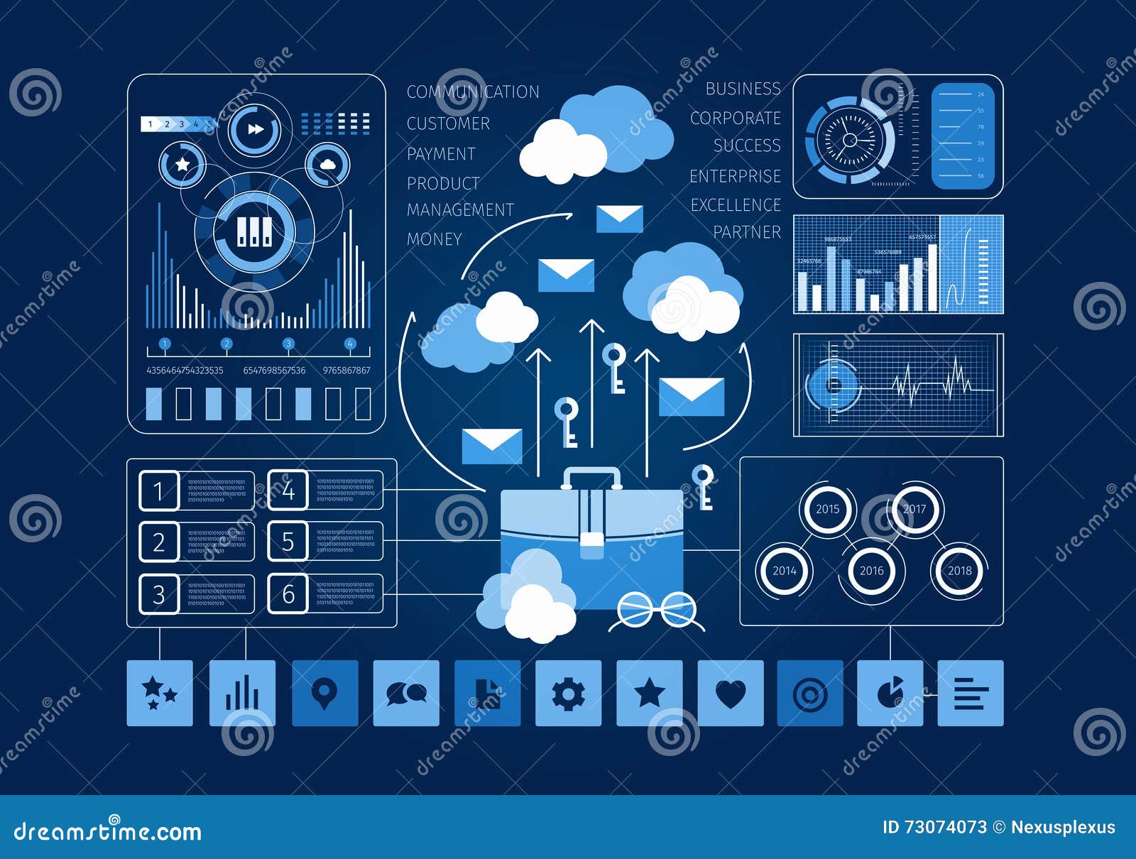 Human user display stock illustration. Illustration of future - 73074073