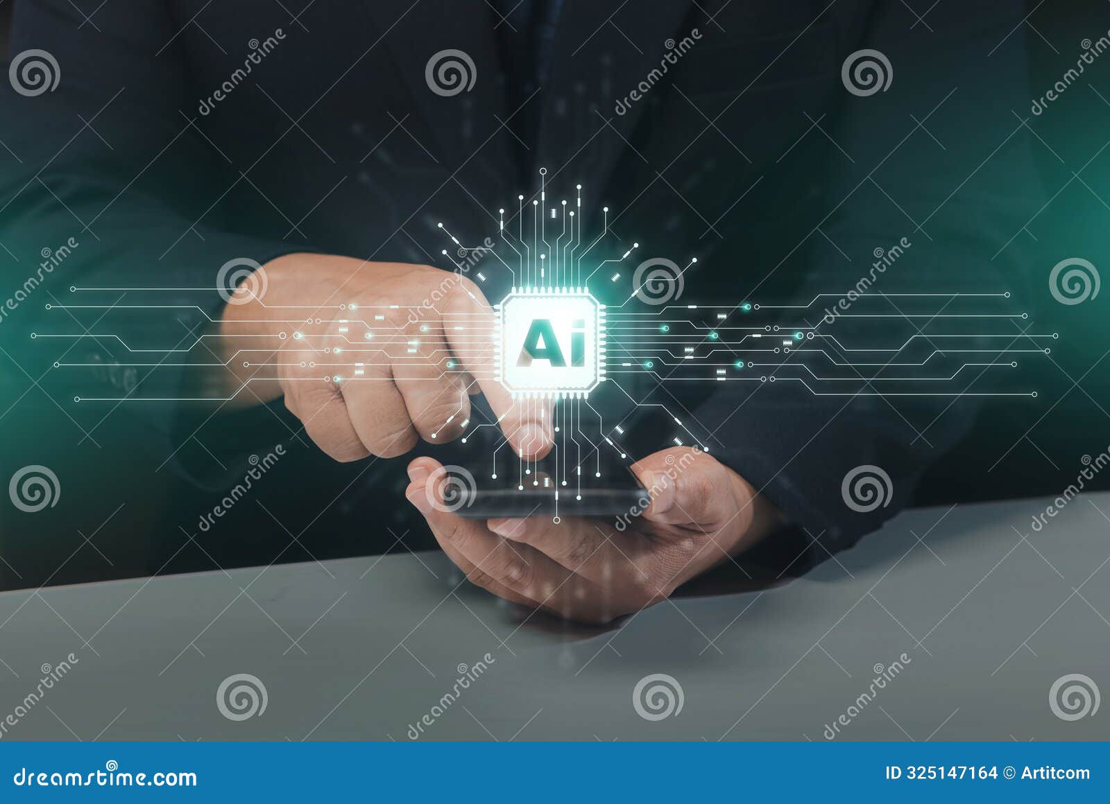 Human Using Technology Smart Robot AI, Artificial Intelligence by Enter ...