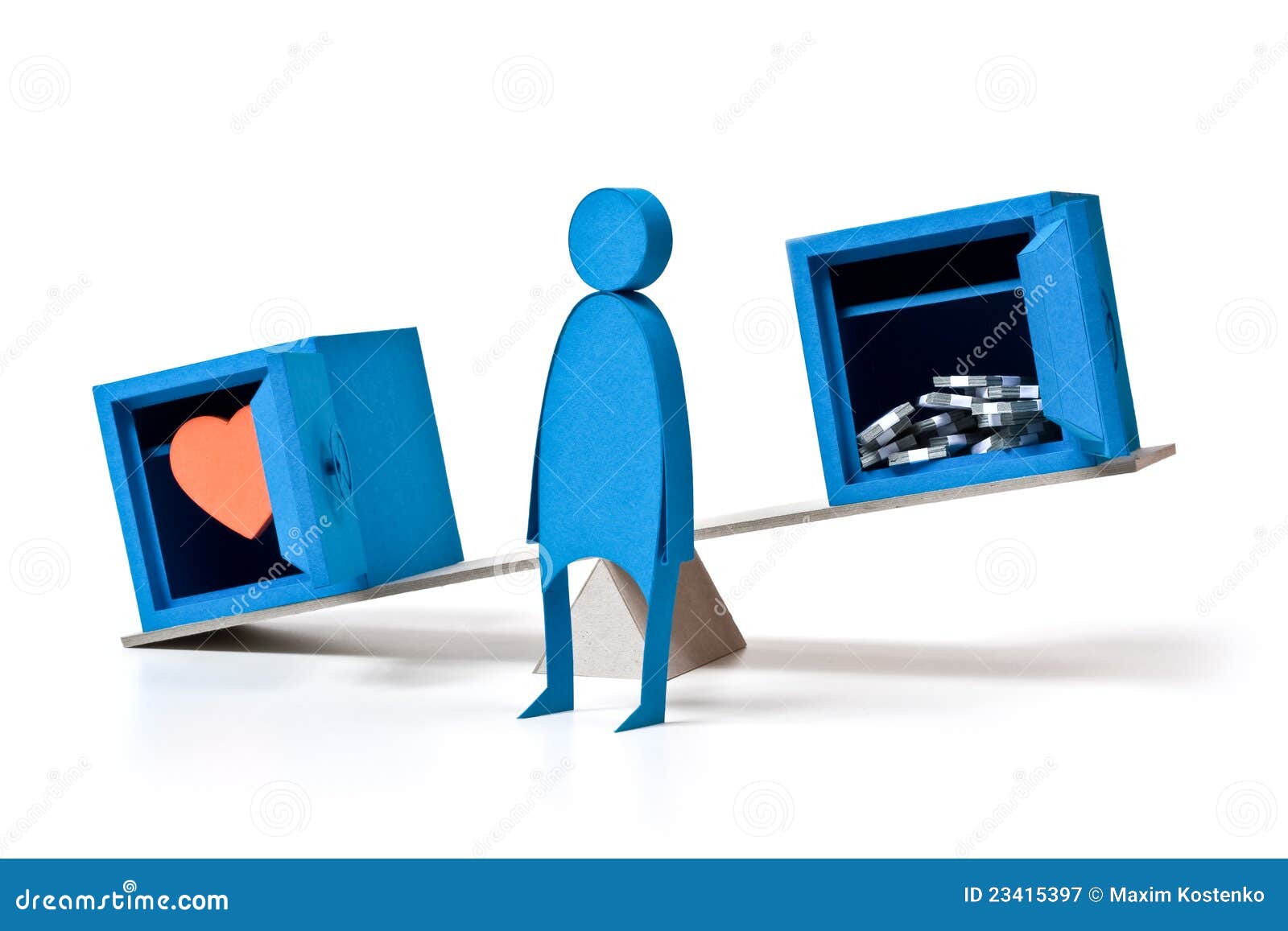 Human Values: Love and the Money Stock Image - Image of house ...