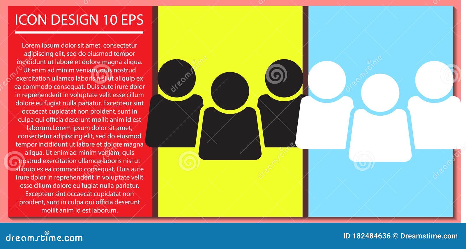 Human Vector Icon , Lorem Ipsum Flat Design Stock Illustration ...