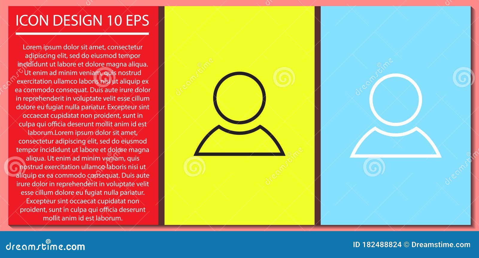 Human Vector Icon , Lorem Ipsum Flat Design Stock Illustration ...