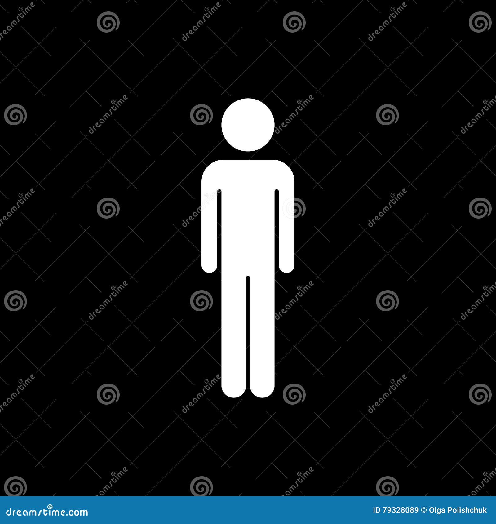 Human vector icon stock vector. Illustration of graphic - 79328089