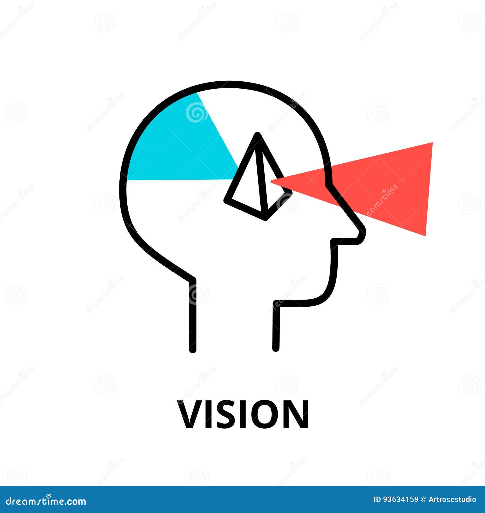 Human Eye Vision Background Cartoon Vector | CartoonDealer.com #51970469