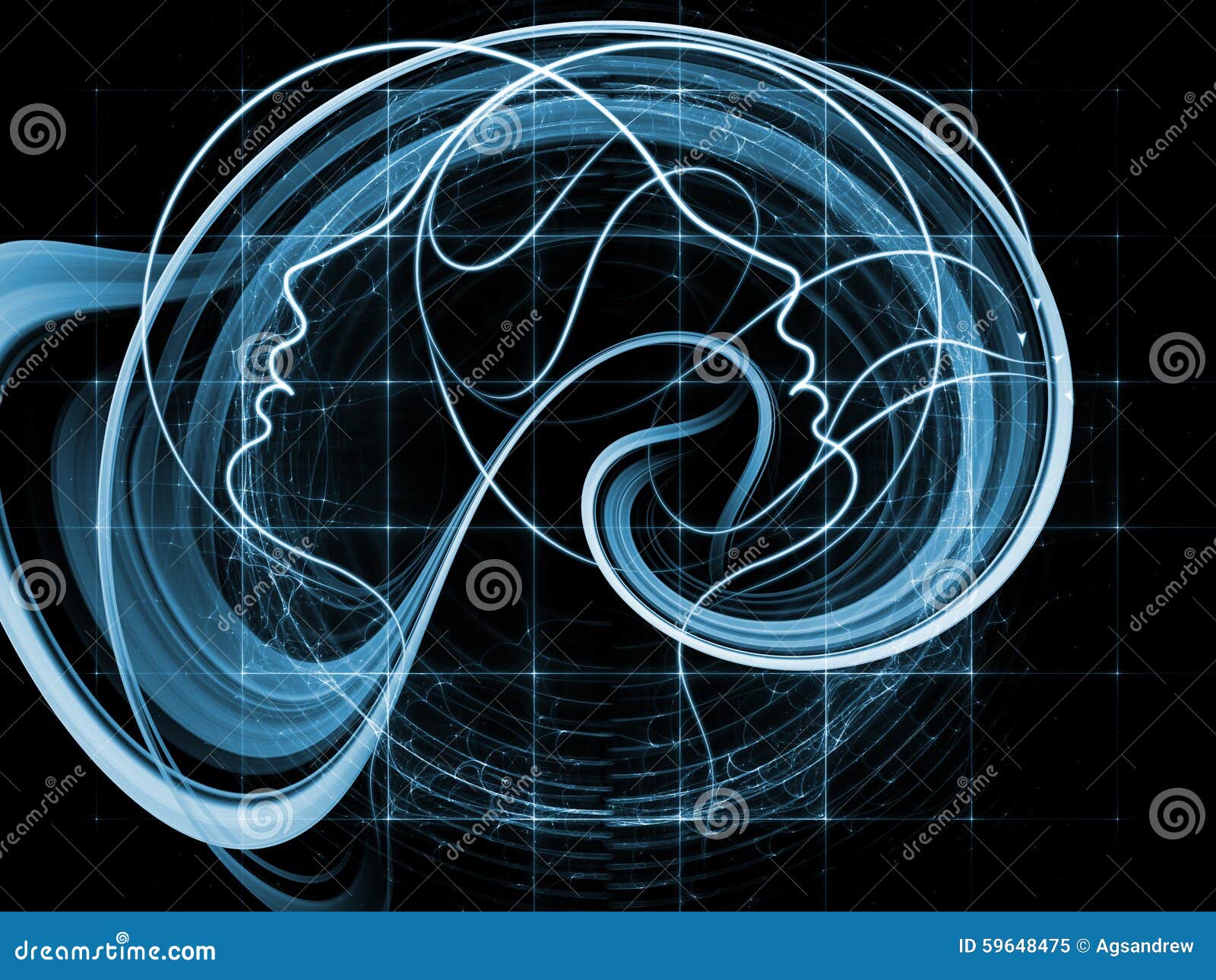Human Vortex stock illustration. Illustration of concentration - 59648475
