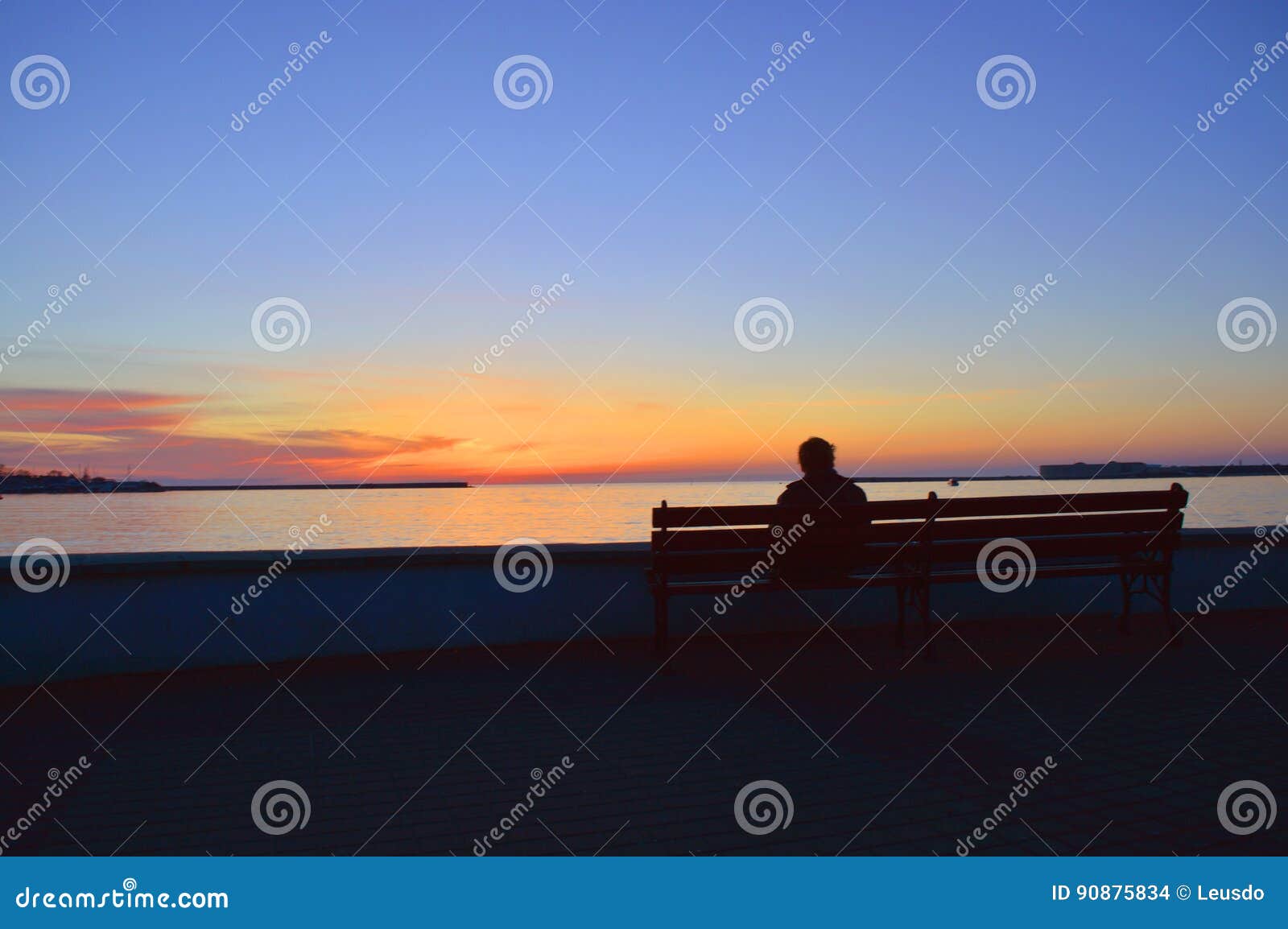Human watching the sunset stock photo. Image of closeup - 90875834