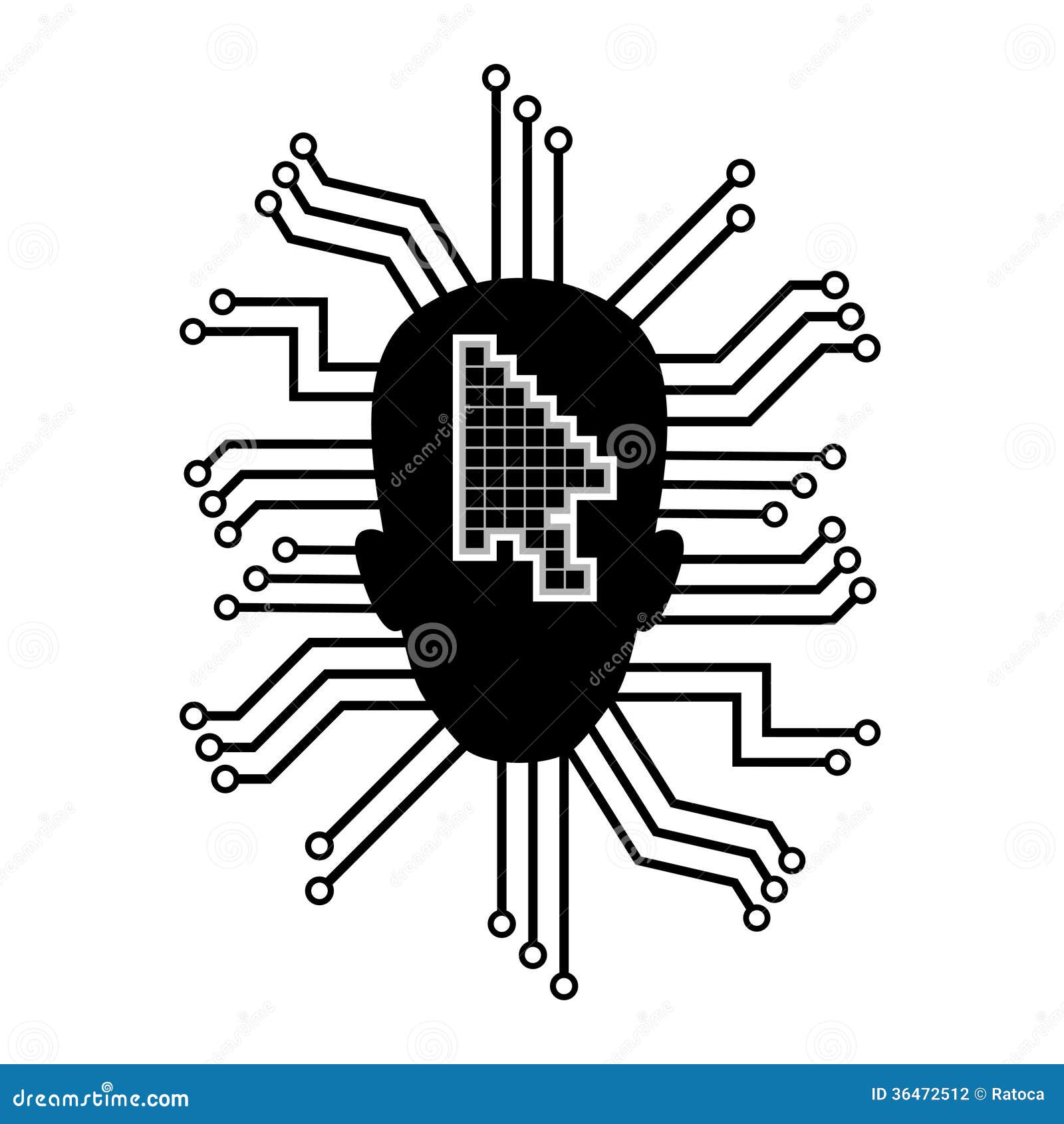 Human web stock vector. Illustration of enterprise, study - 36472512