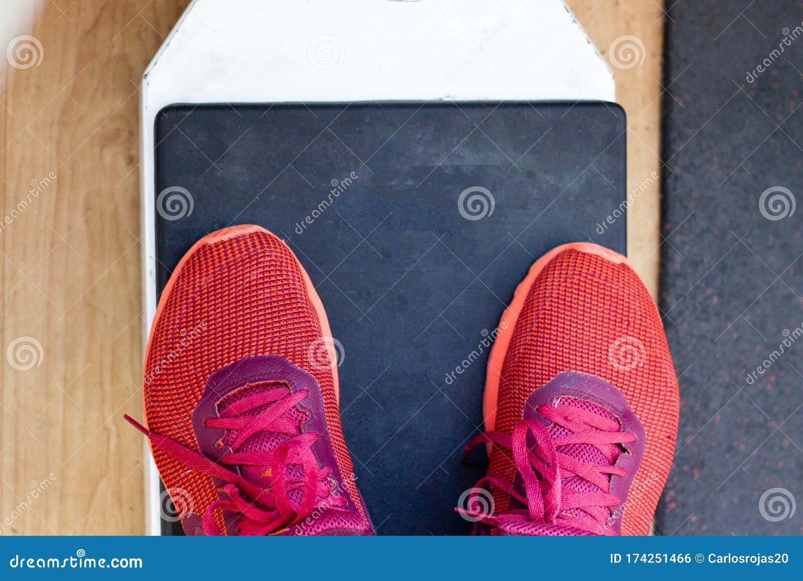 Human weighing machine stock photo. Image of obesity - 174251466