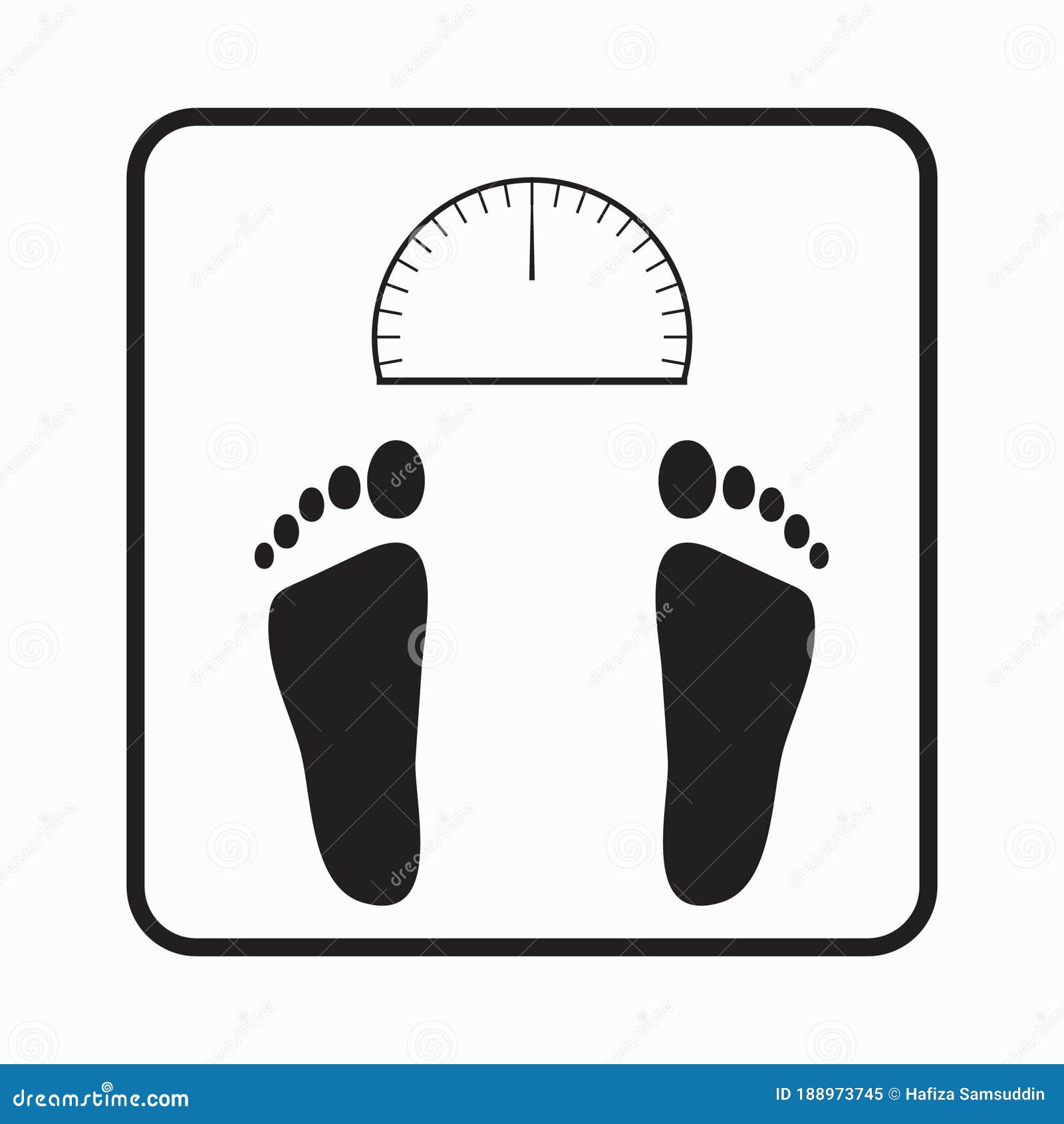 Human Weight Machine. Vector Illustration Decorative Design Stock ...