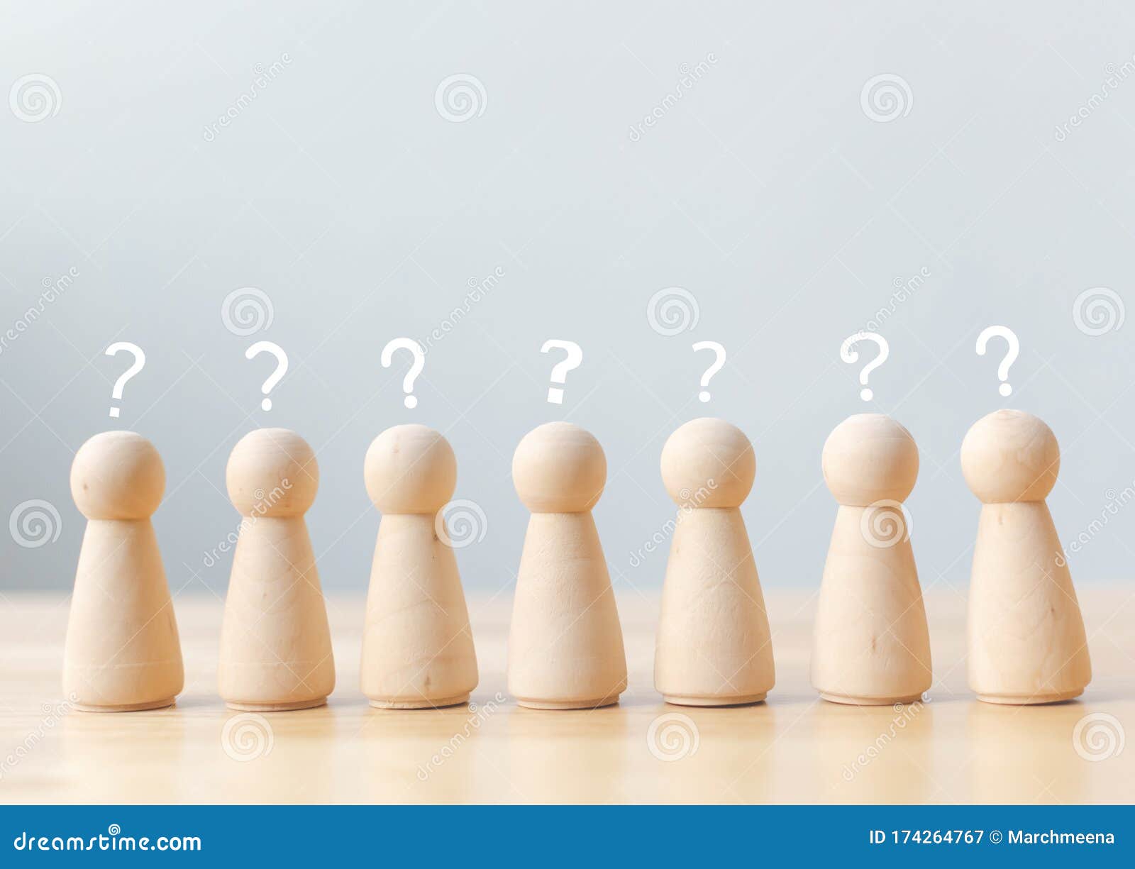 Human Wood with Sign Question Mark Icon Stock Image - Image of people ...