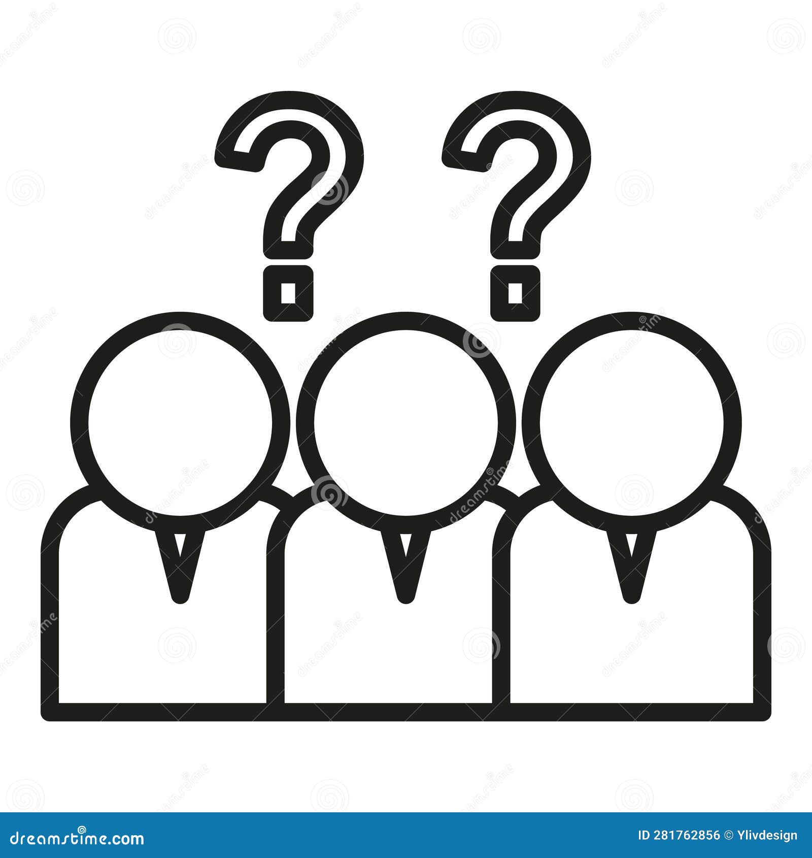 Human Work Icon Outline . Business People Stock Illustration ...