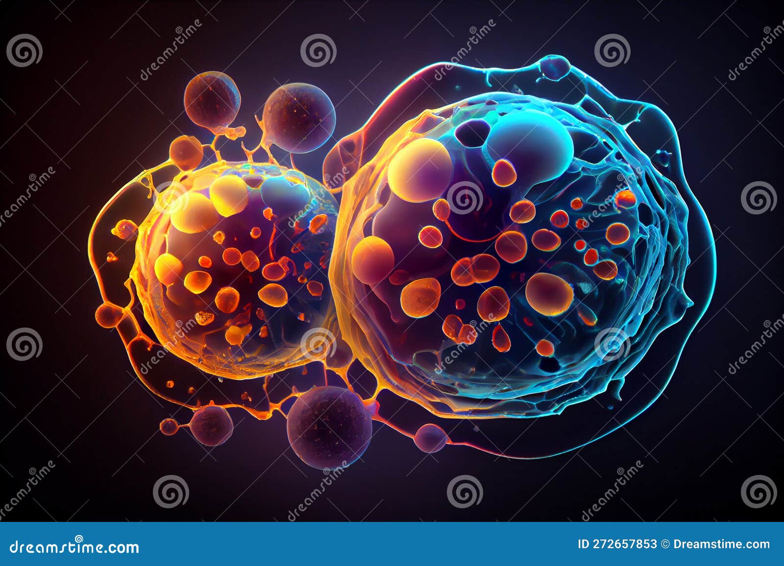 Humane Zellen Unter Mikroskopisch Generativer Illustration Stock ... Humane Zellen Unter Mikroskopisch Generativer Illustration Stock ...