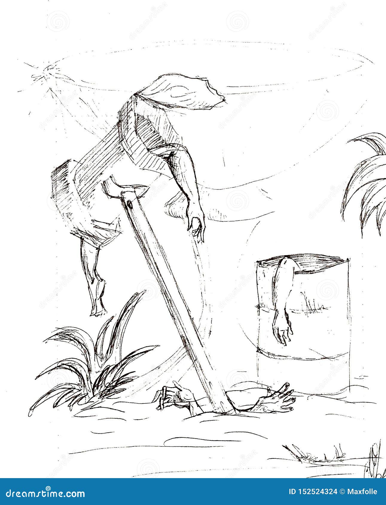 Humani Waste in a Letter Box Stock Illustration - Illustration of ...