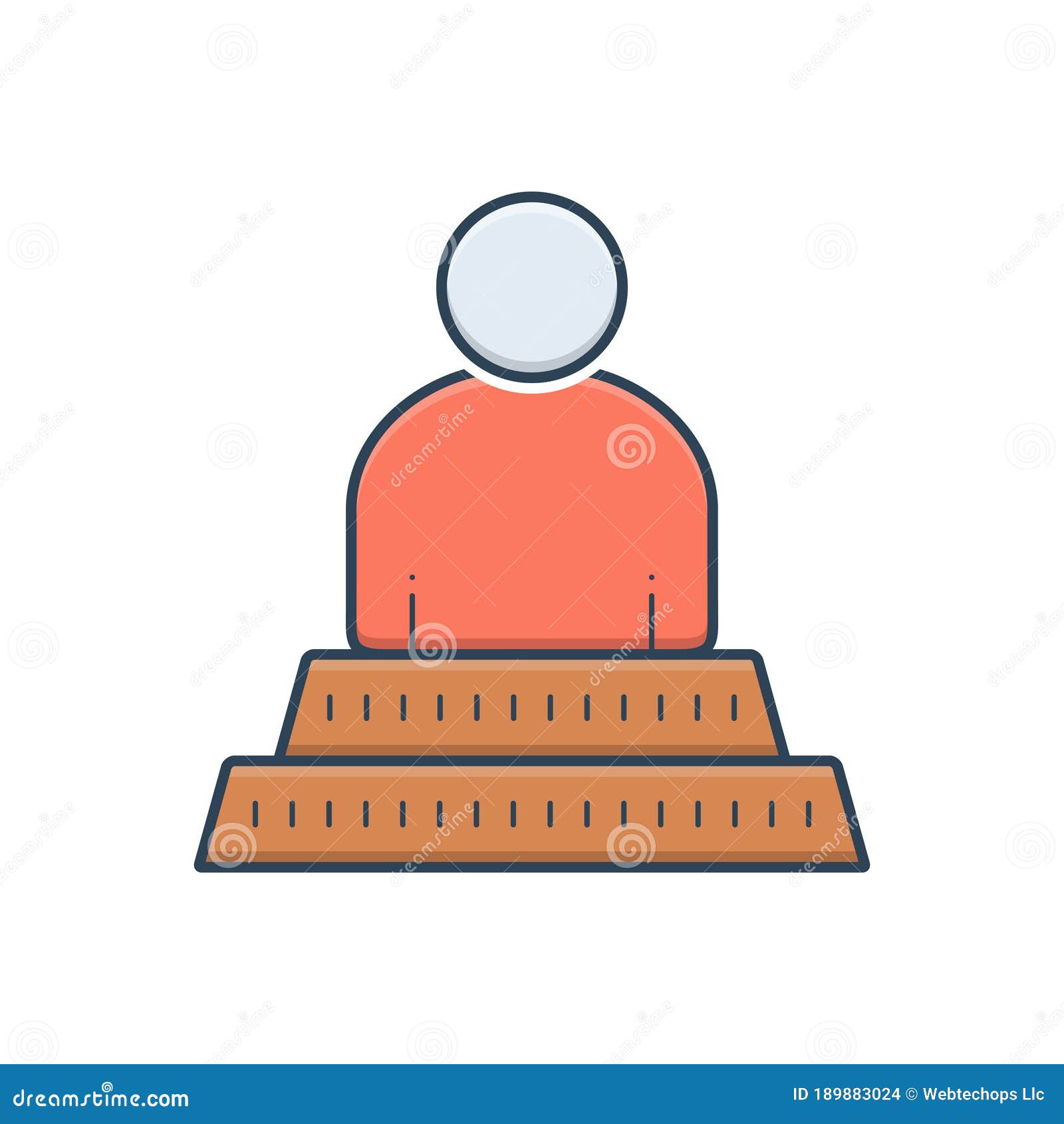 Color Illustration Icon for Humanist, Sculpture and Humanitarian Stock ...