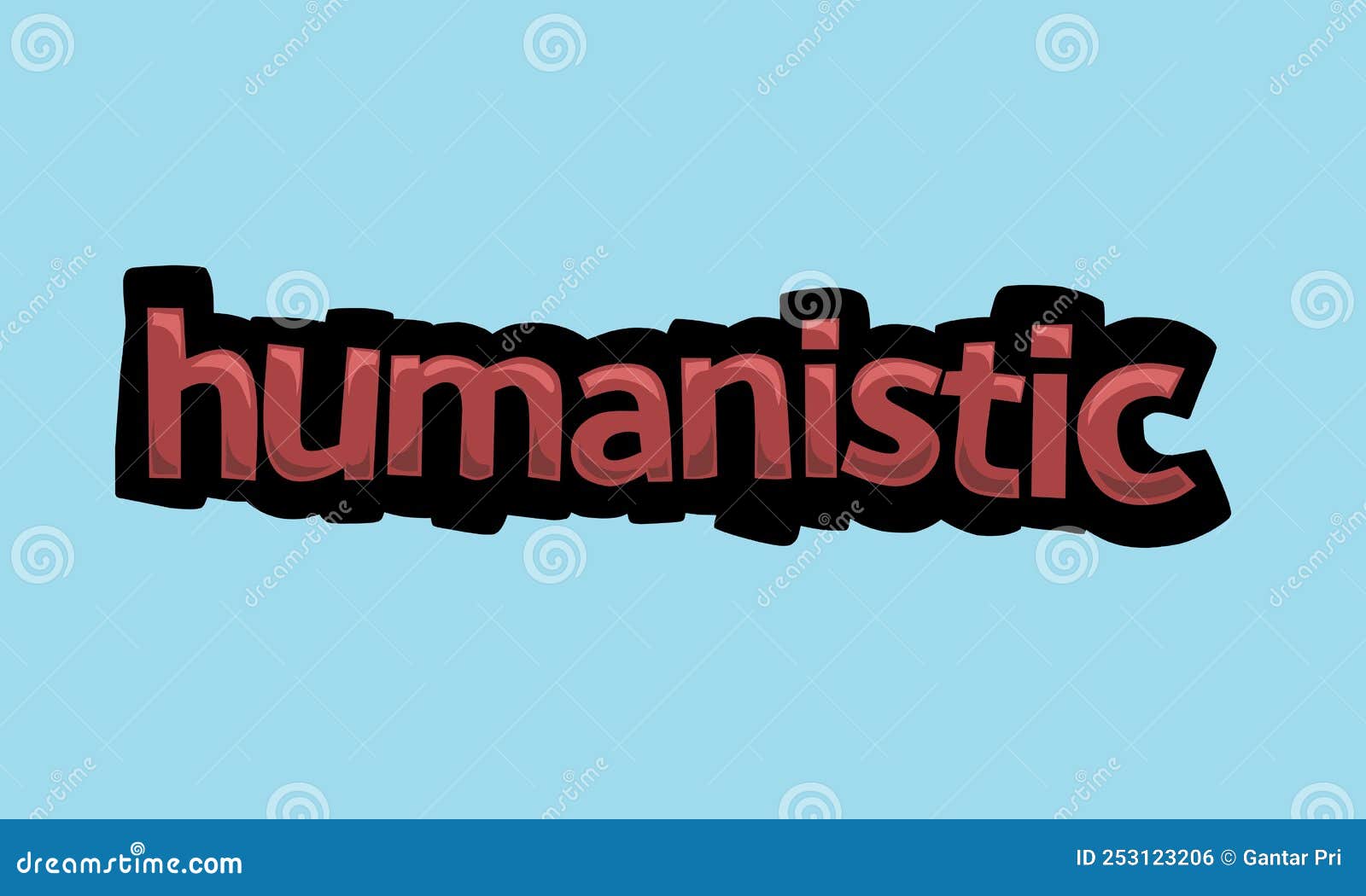 HUMANISTIC Background Writing Vector Design Stock Illustration ...
