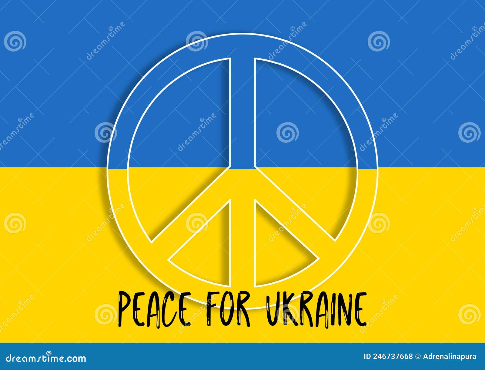 Humanitarian Aid for Ukraine Stock Illustration - Illustration of ...