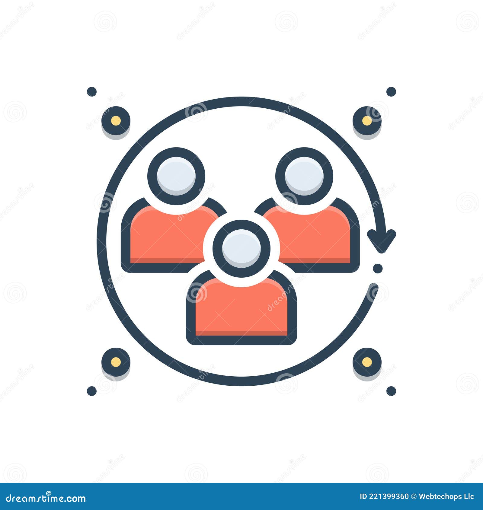 Color Illustration Icon for Humanities, Humankind and Humans Stock ...