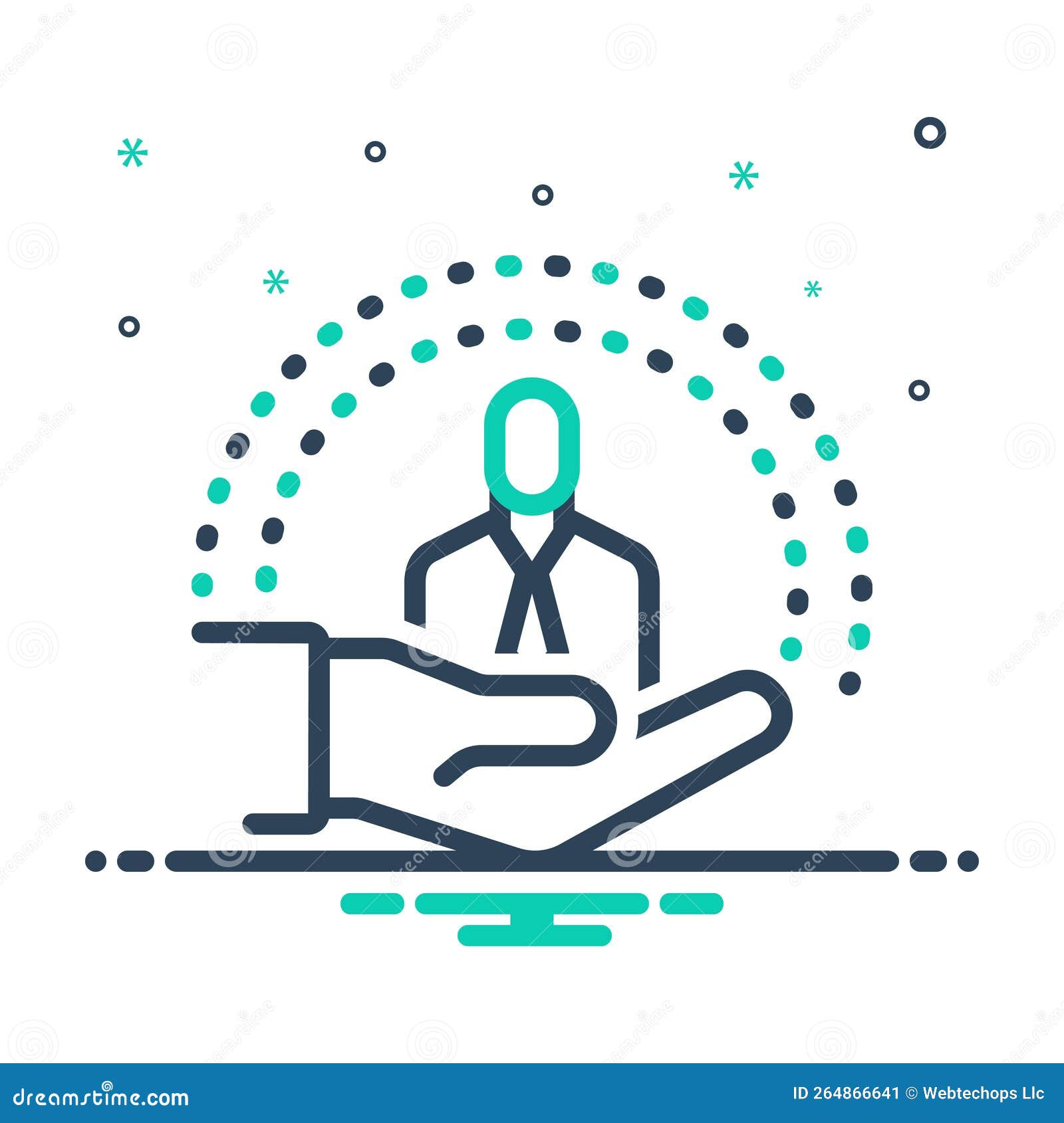 Mix Icon for Humanity, Humankind and Mankind Stock Illustration ...