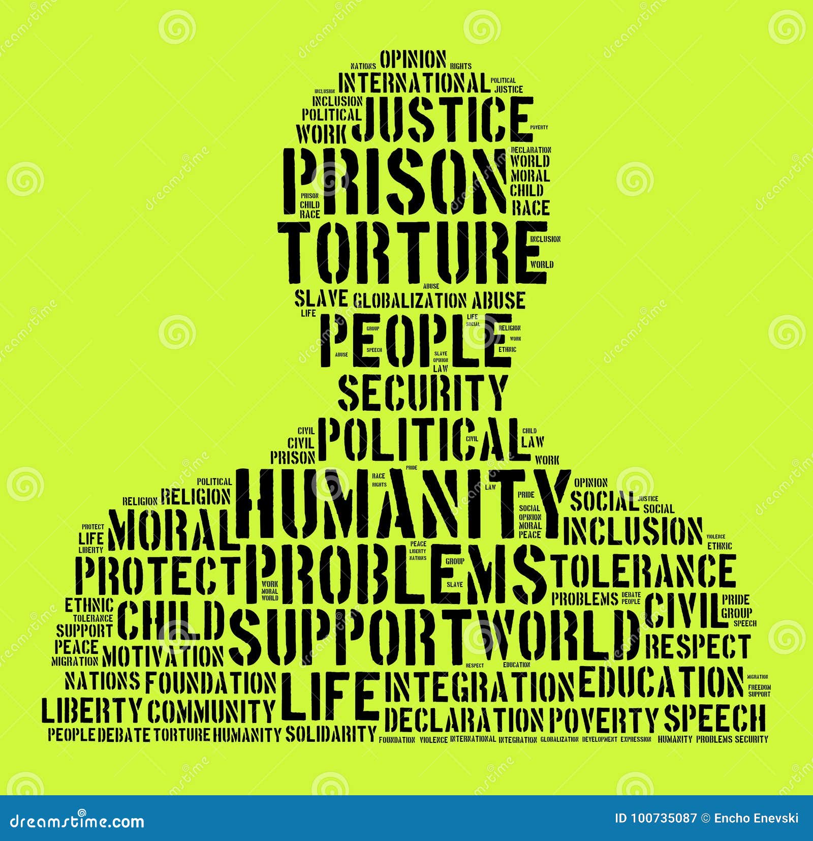 Humanity Word In One Continuous Line Art Style Vector Illustration ...