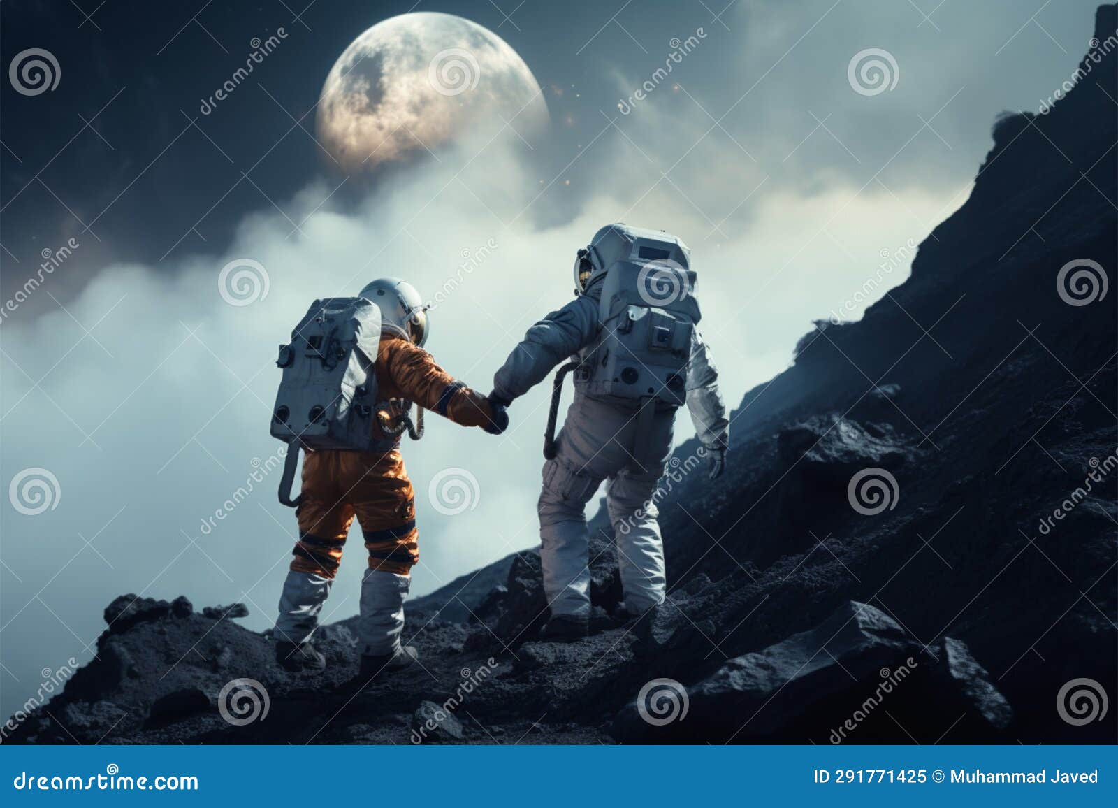 Humanitys Ascent Two Astronauts Conquer a Mountain in a Transcendent ...