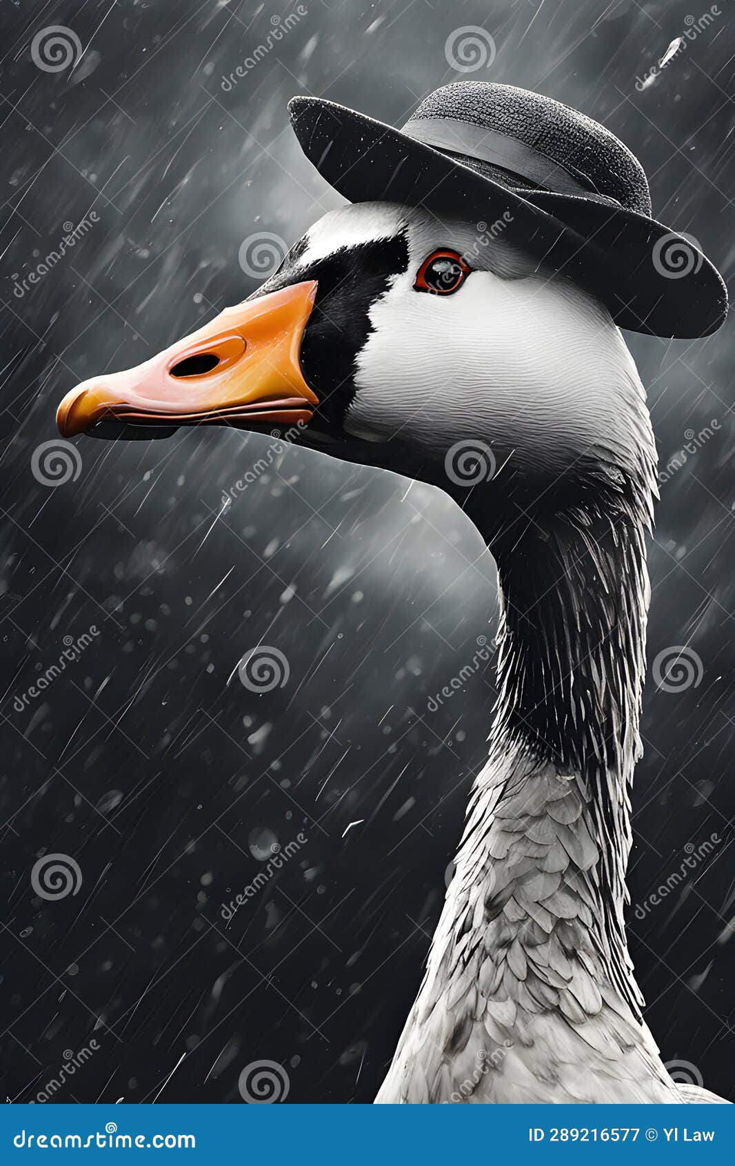 Humanized Animals Illustrations, Goose in Hat Editorial Photography ...