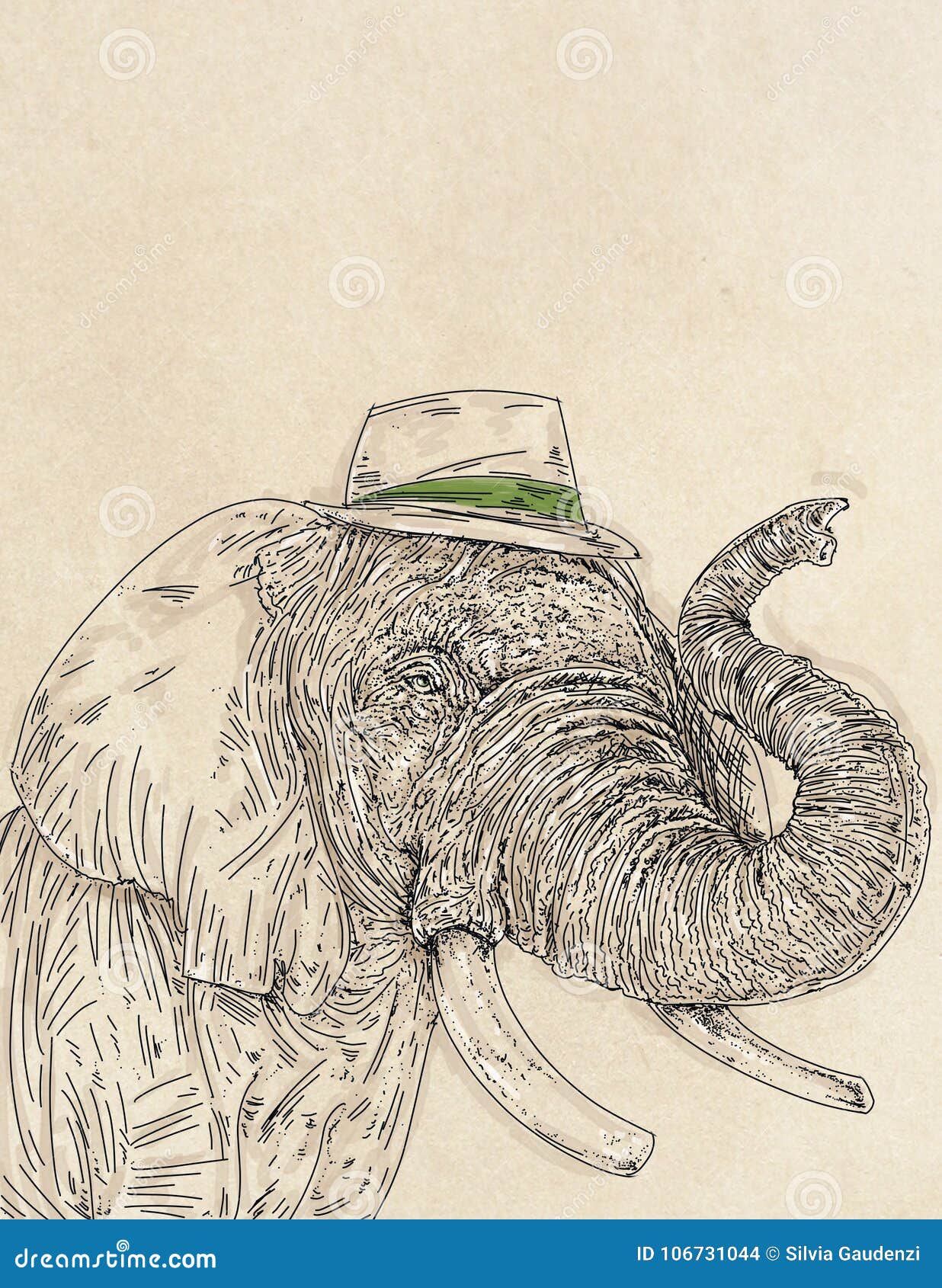 A Humanized Realistic Lion, Dressed In A Hat Royalty-Free Stock ...