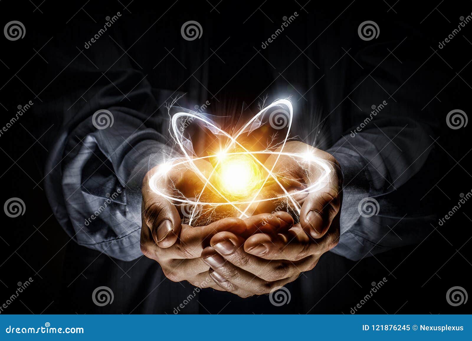 Humankind and science stock image. Image of energy, molecule - 121876245
