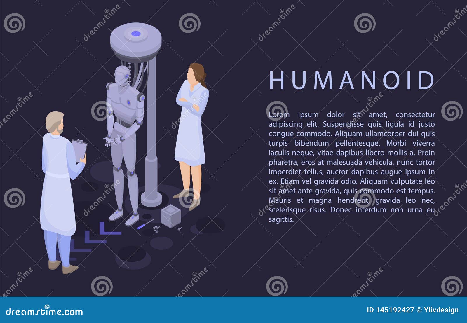 Humanoid Concept Banner, Isometric Style Stock Vector - Illustration of ... Humanoid Concept Banner, Isometric Style Stock Vector - Illustration of ...