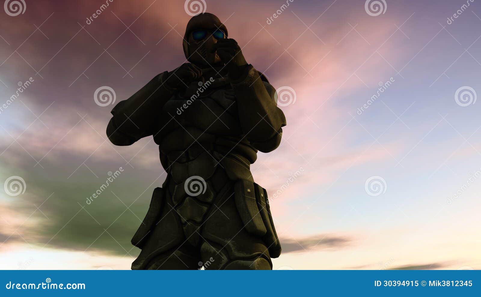 Humanoid figure stock illustration. Illustration of atlantean - 30394915