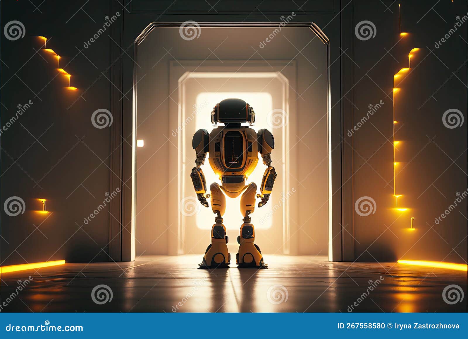 Humanoid Humanoid Robot in a White Room, Artificial Intelligence ...