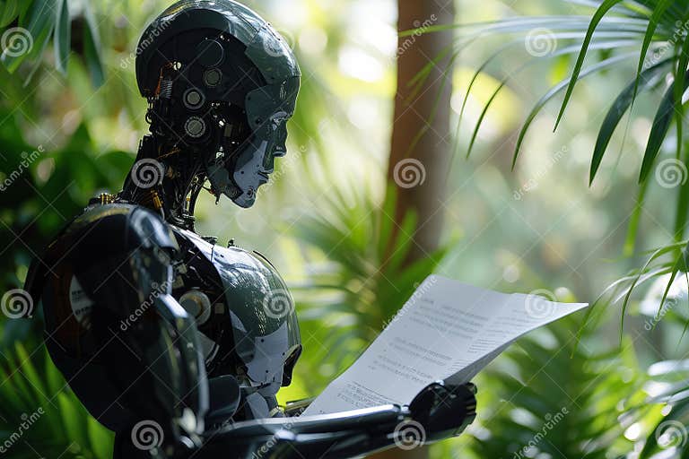 A Humanoid Robot Analyzes a Paper Document in a Lush Indoor Environment ...