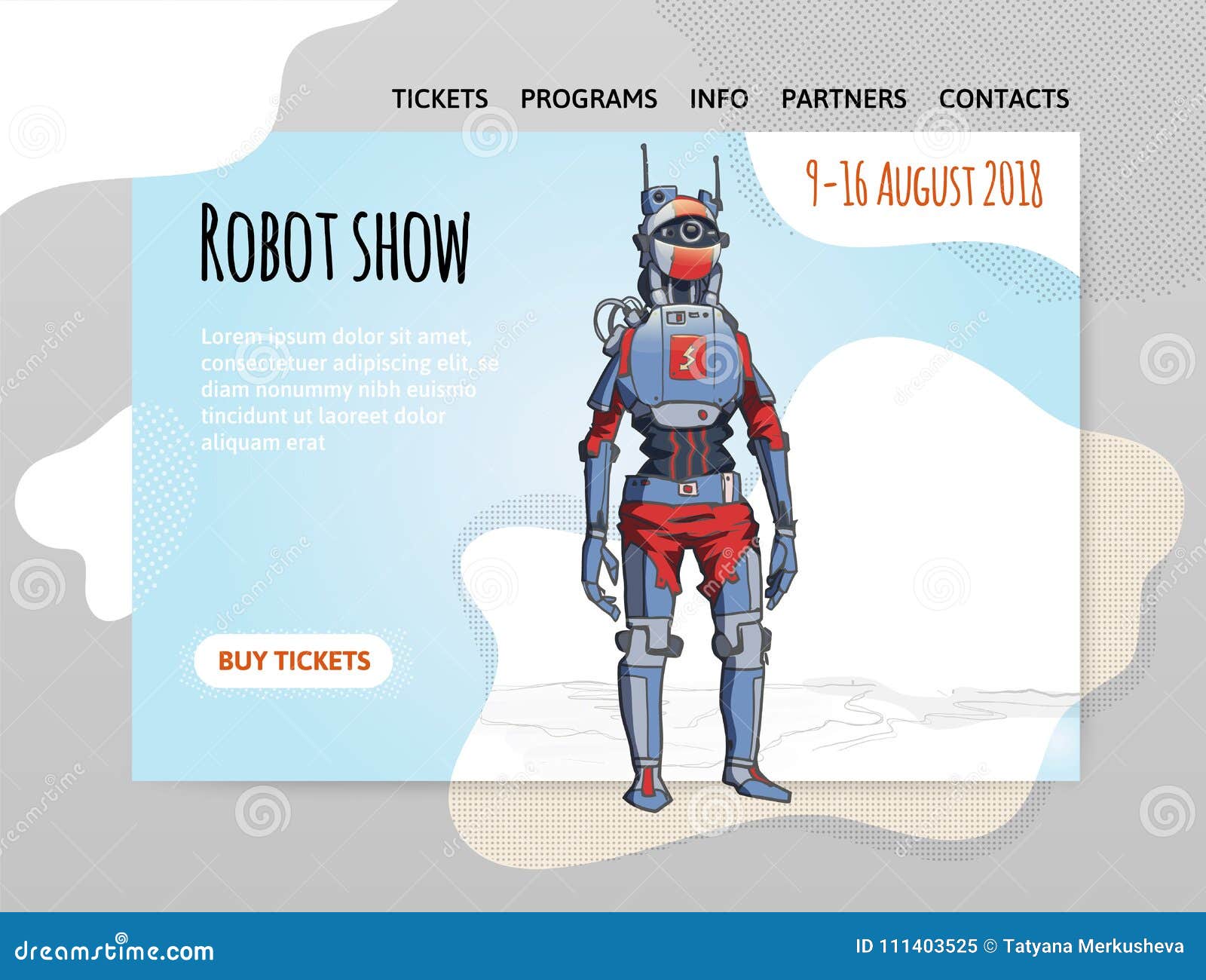 Humanoid Robot, Android with Artificial Intelligence. Robot Show ...