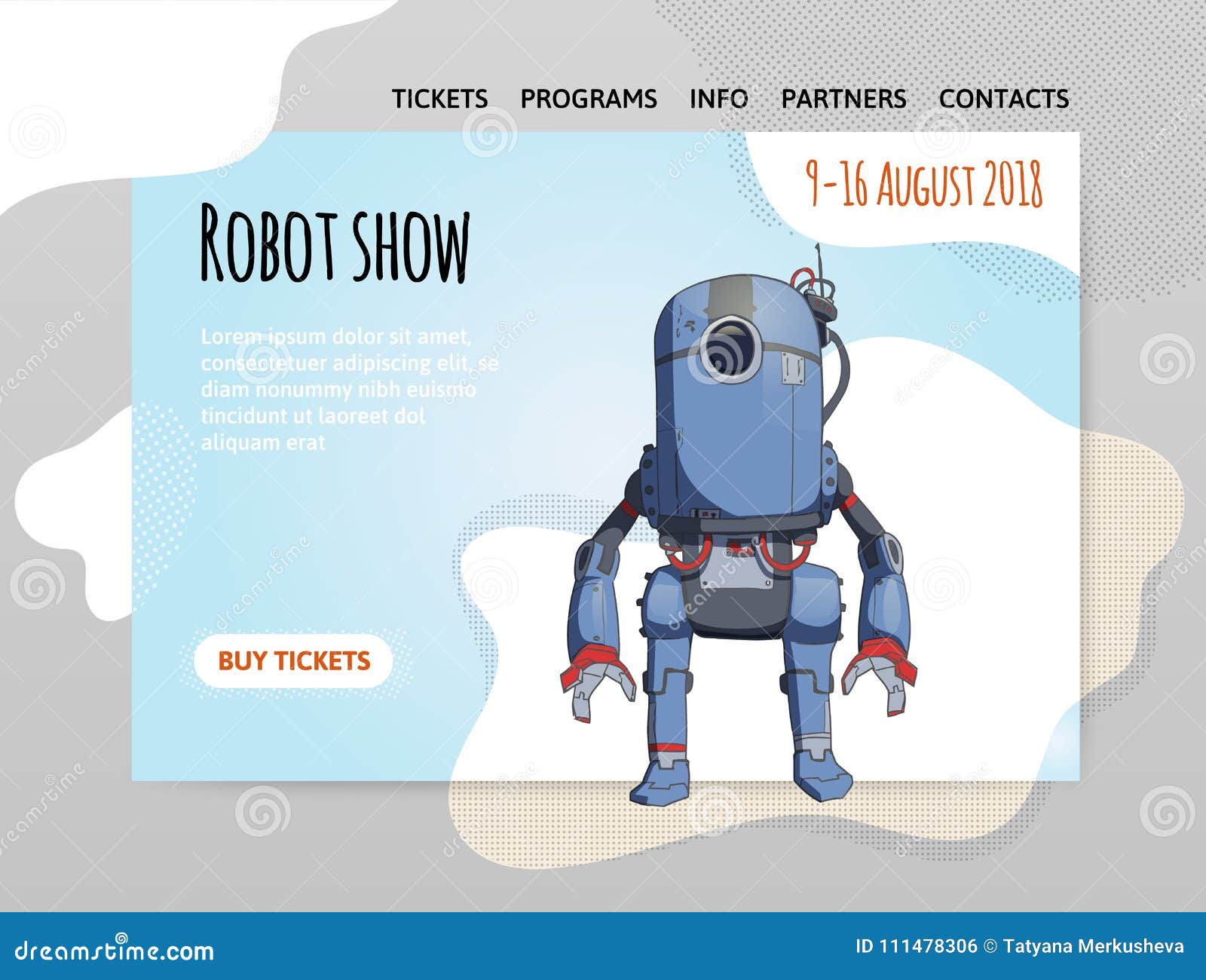 Humanoid Robot, Android with Artificial Intelligence. Robot Show ...