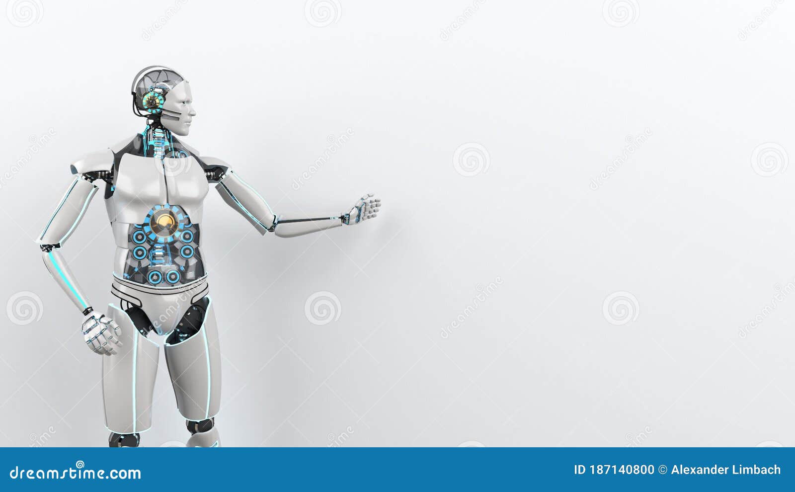 Humanoid Robot Teacher 4k Video Animation Stock Footage - Video of data ...